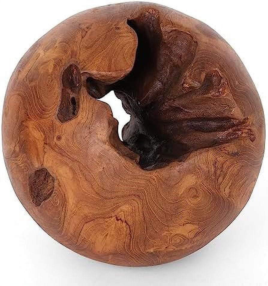 Natural Teak - Orb - Wooden s - Teak Root Decorative Orbs - Decorative ...