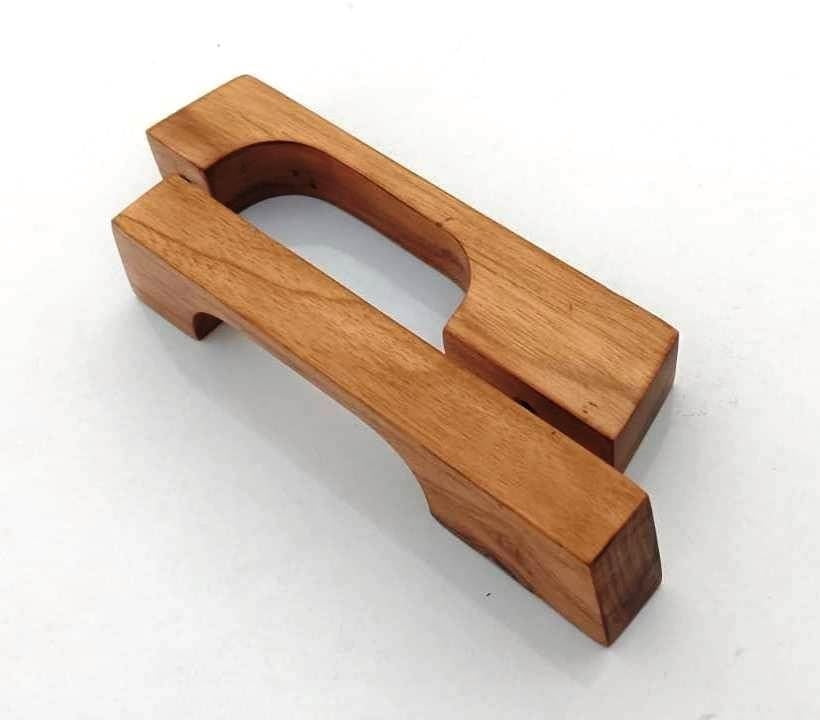 Natural Teak Wood Oval Shape Carved Wooden Handle for Wardrobe Cabinet ...