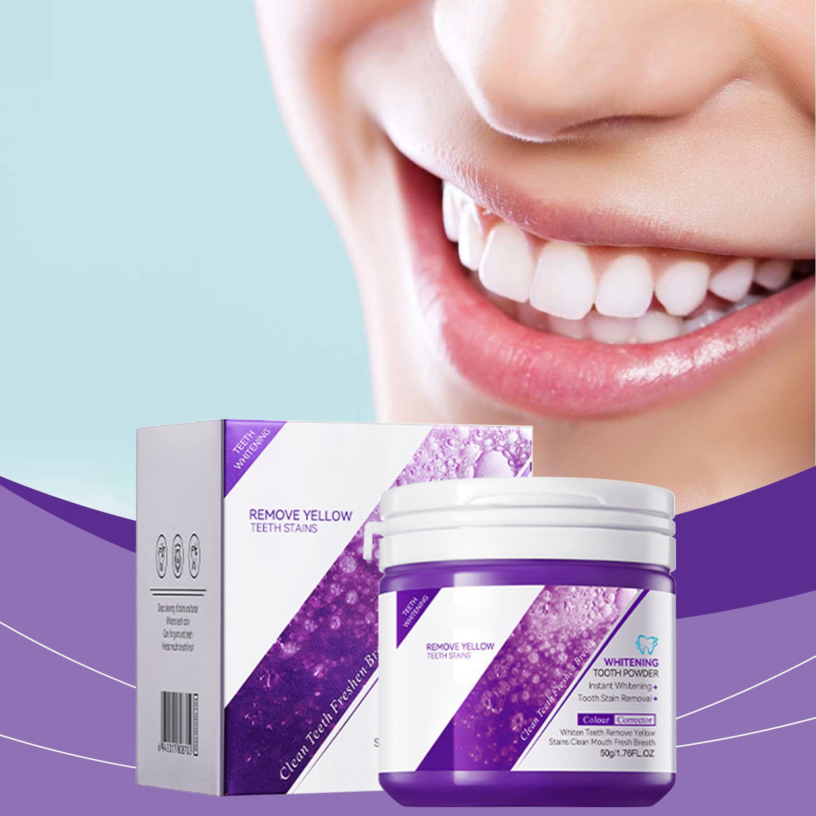 Natural Teeth Whitening Powder with Vitamin C - Professional Stain ...