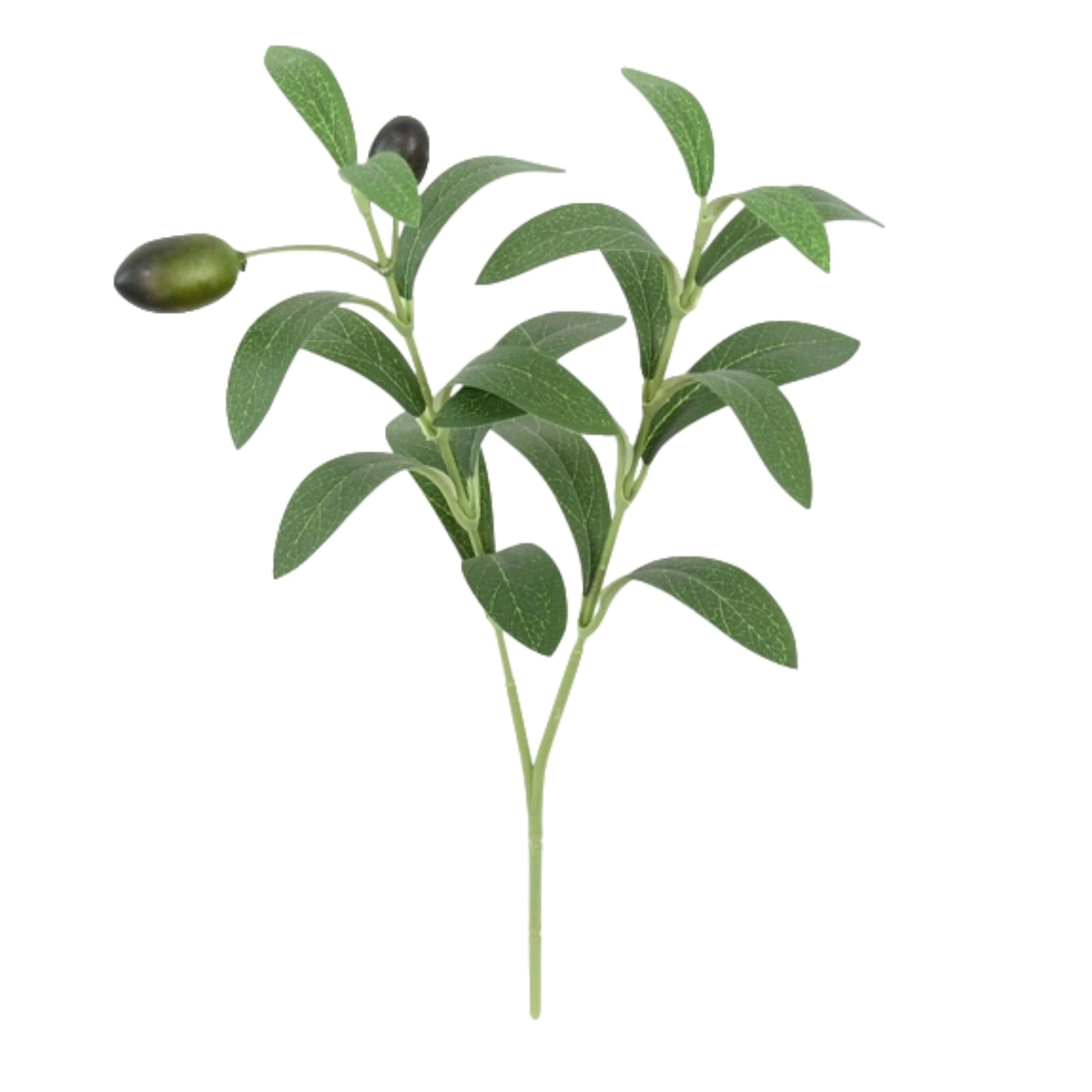 Natural-Textured Faux Olive Branches Vase Greenery for Table Plant Decor Modern Farmhouse Spaces ...