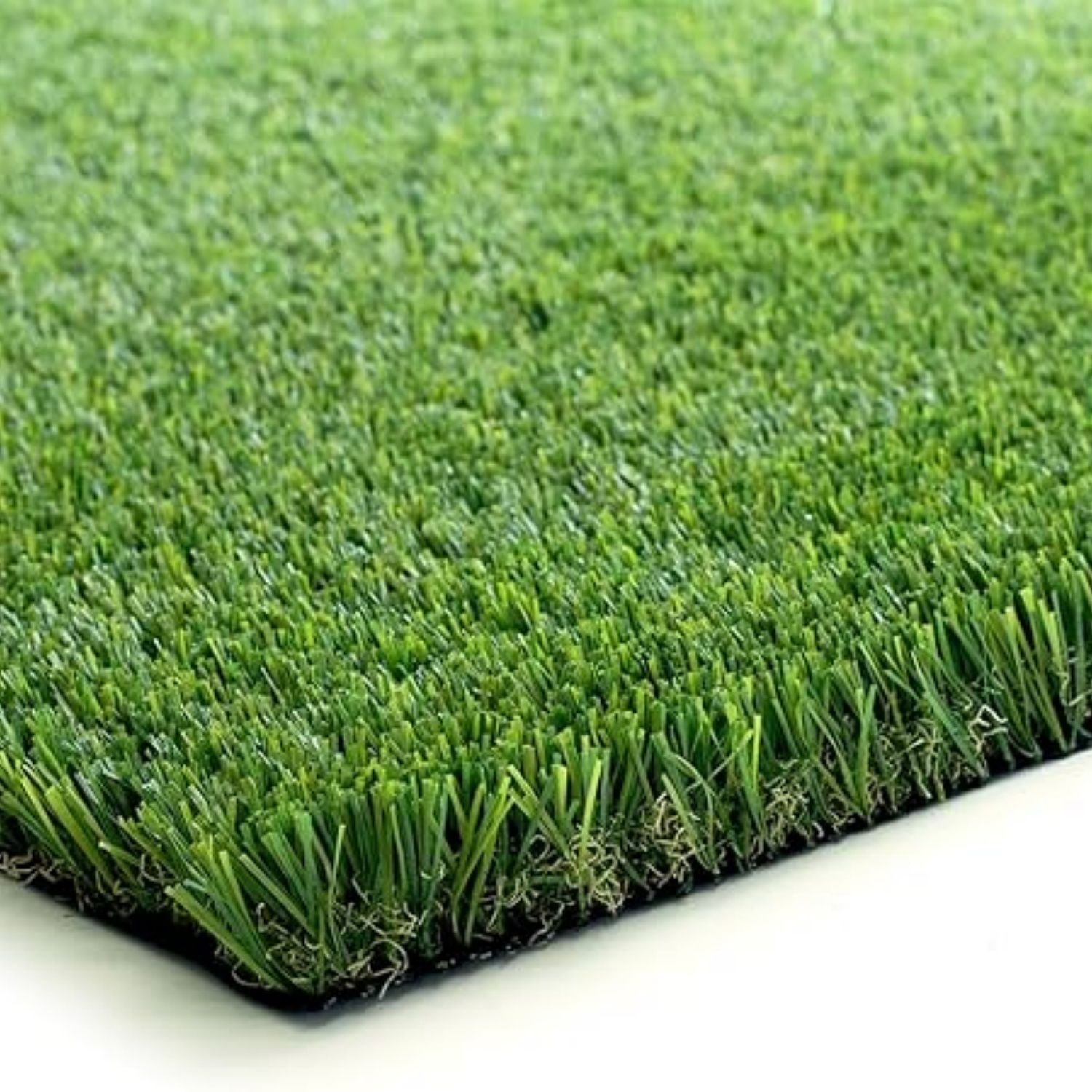 Natural Thick Realistic Deluxe Artificial Grass Turf Customized Size 3 x 10 Feet, 1.5" Synthetic ...