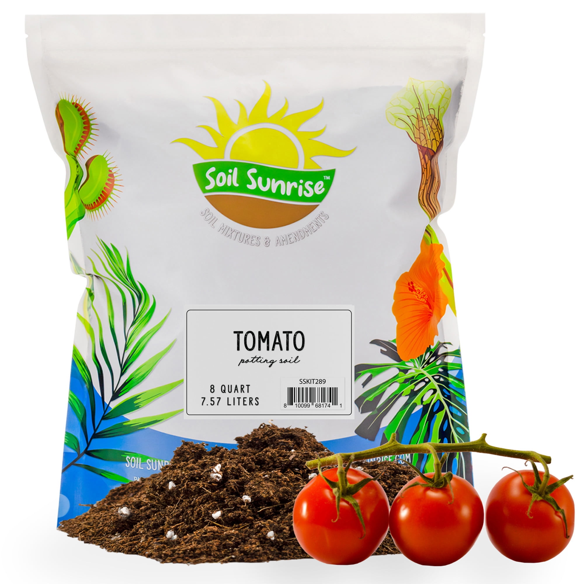 All Natural Tomato Starter/Potting Mix (8 Quarts), Perfect Backfill for ...