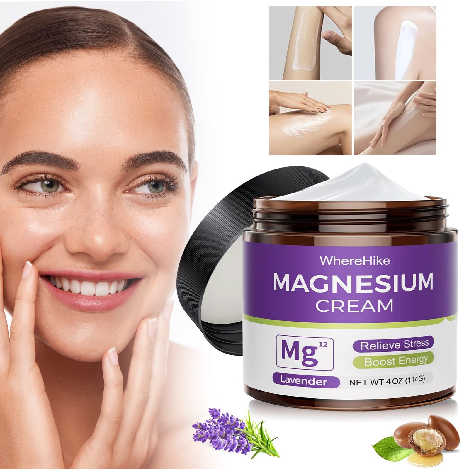 Natural Topical Magnesium Cream for Sleep,Nighttime Magnesium Lotion ...
