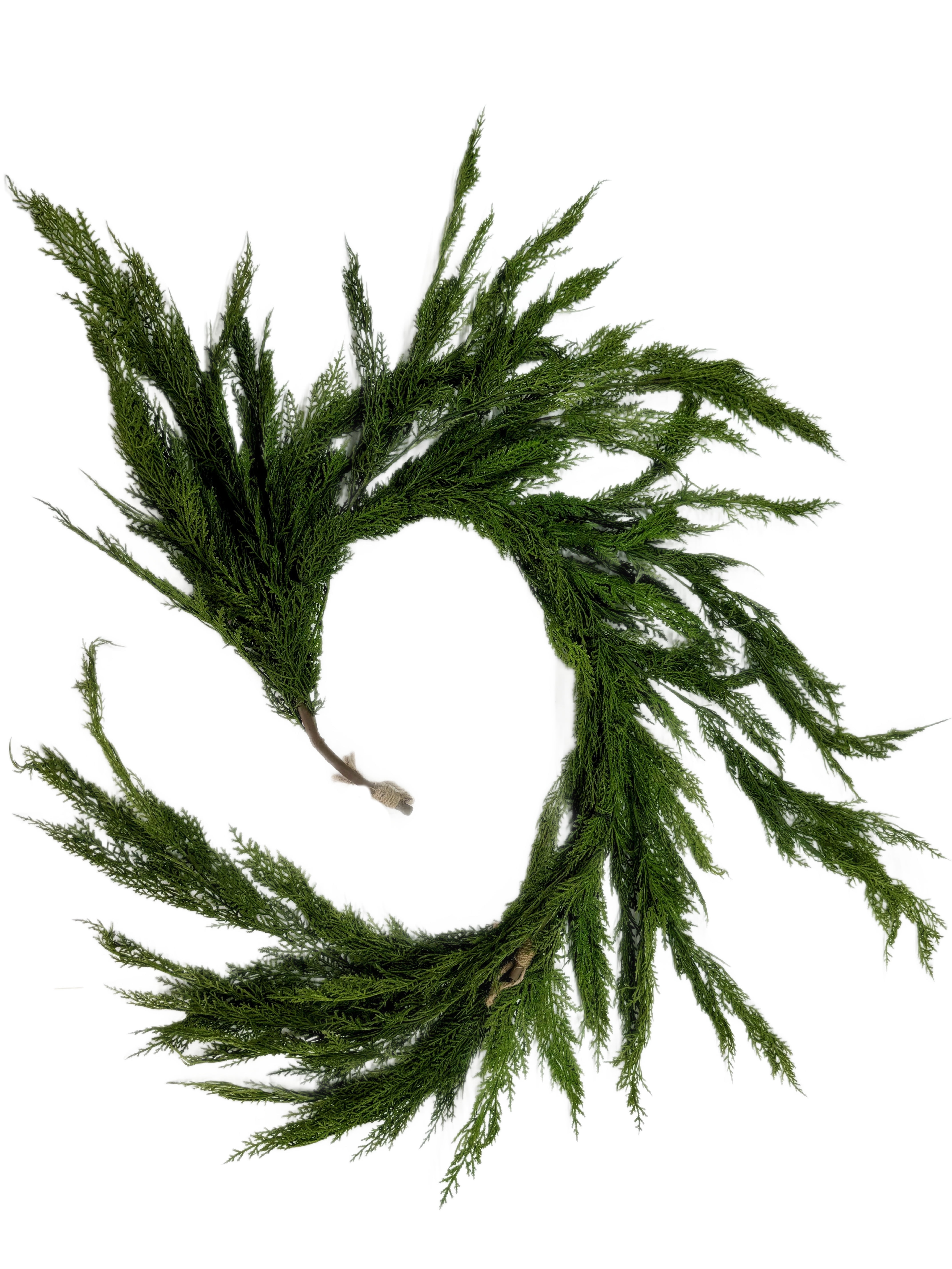 Natural Touch Weeping Cedar Garland 48 x 27 Inches - Walmart.com