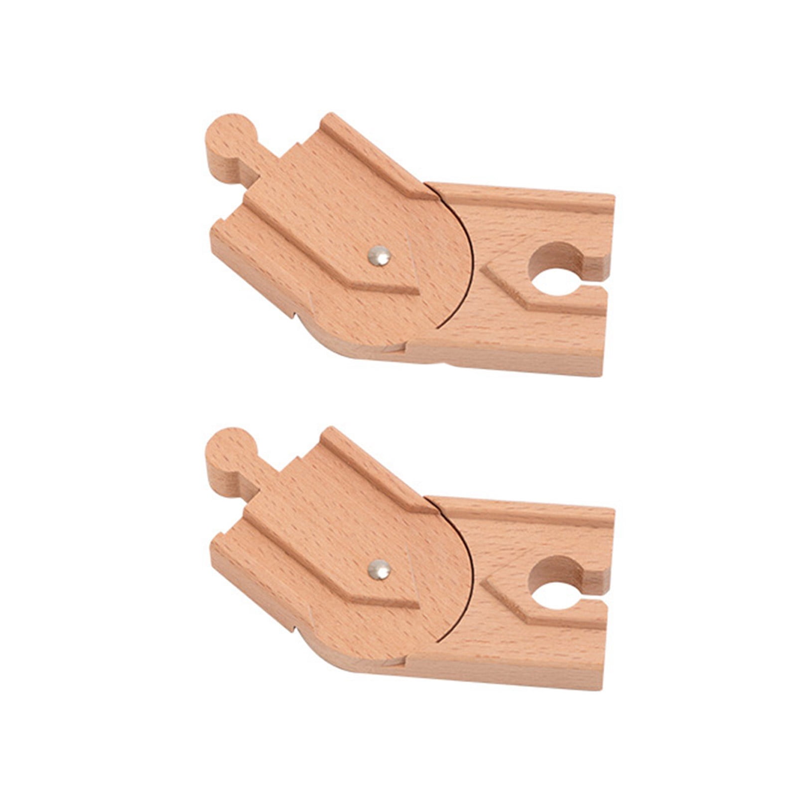 Natural Train Track Connector Set 2PCS Modular Design for Family ...
