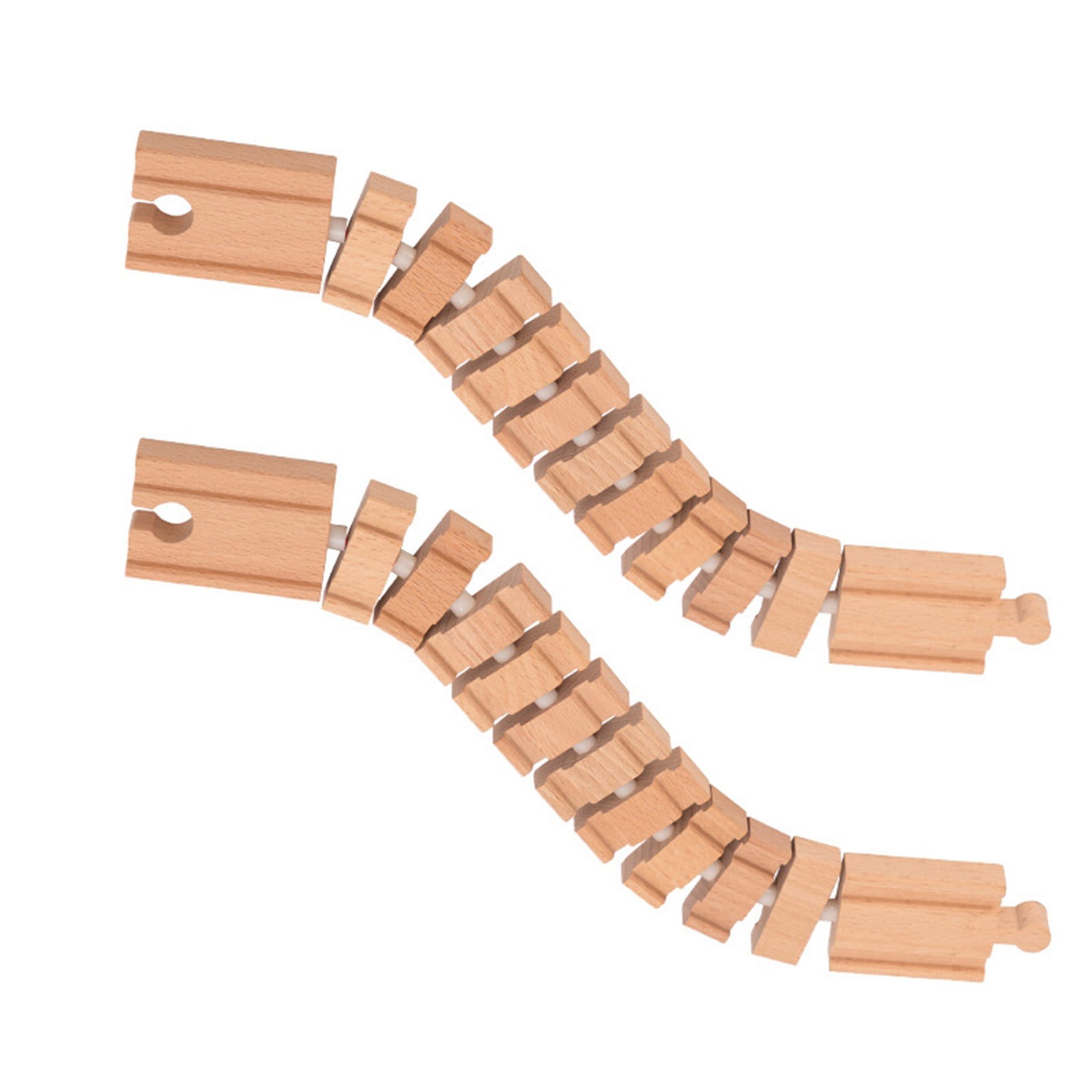 Natural Train Track Connector Set 2PCS Modular Design for Family ...