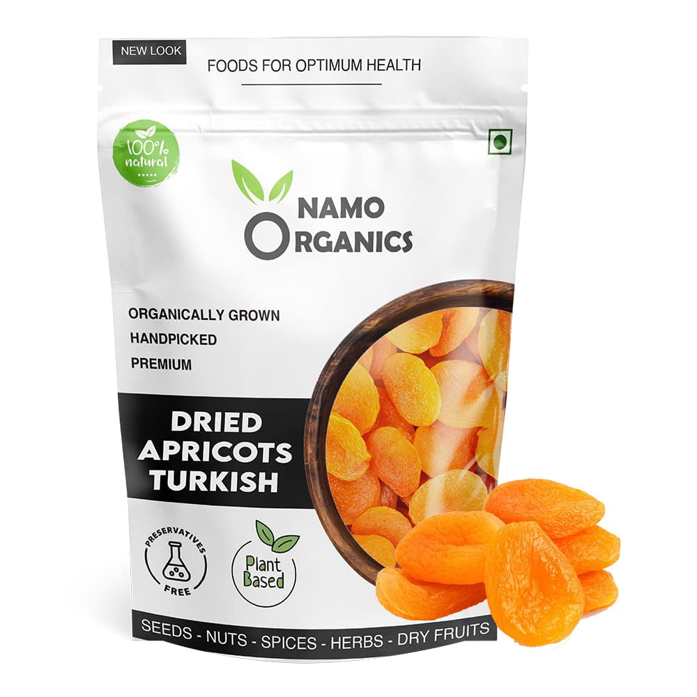 Natural Turkish Dried Apricots By Namo Organics 500gm, | Rich Source Of ...