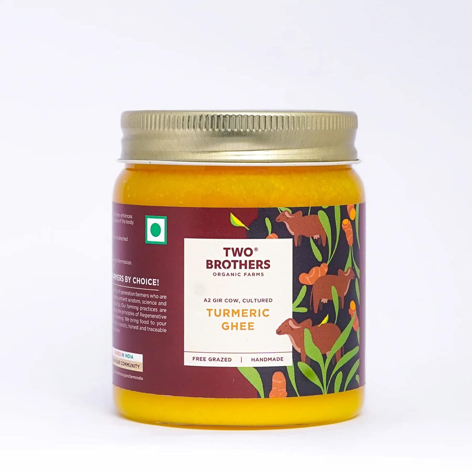 Natural (Turmeric) A2 Gir Cow Cultured Desi Ghee By Two Brothers ...