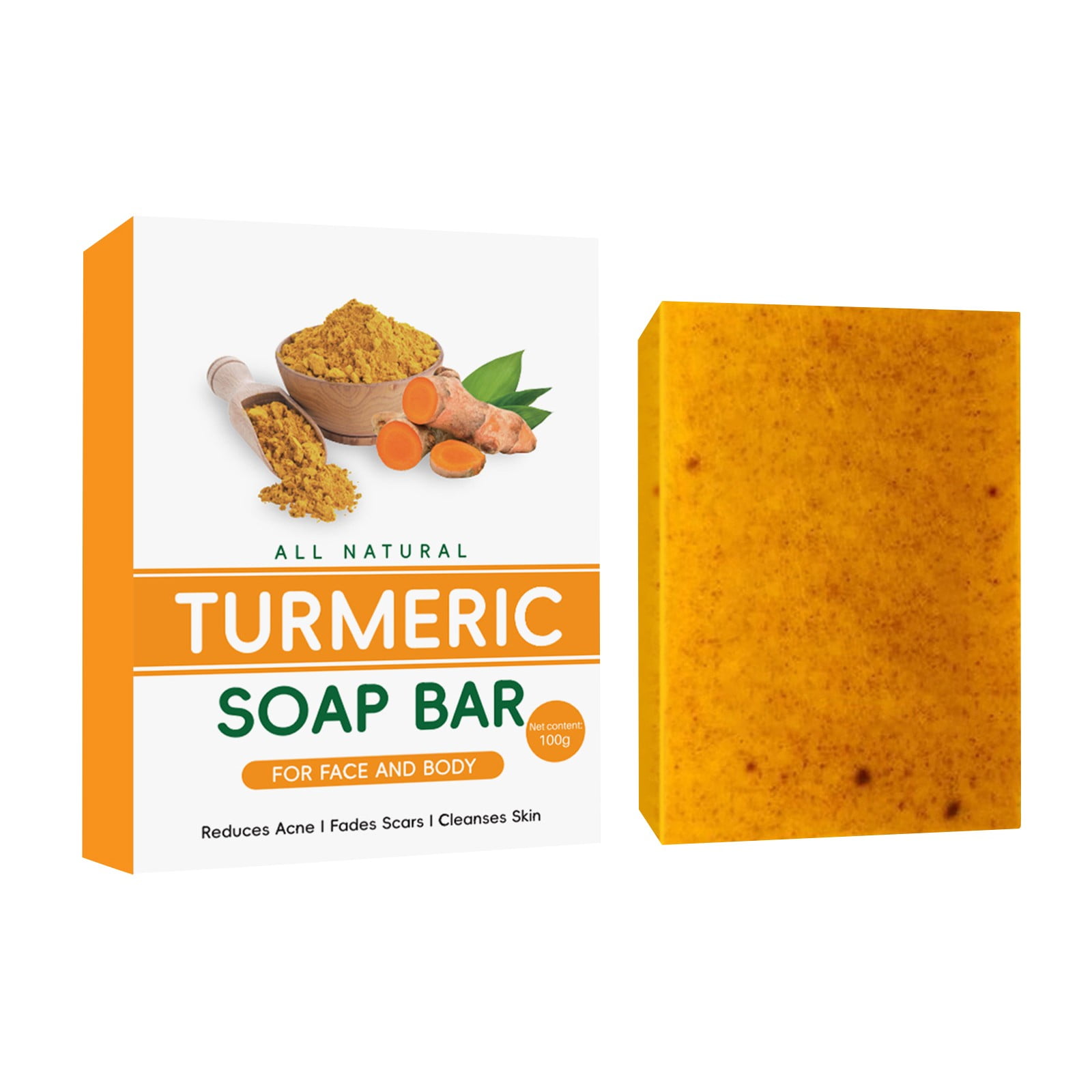 Natural Turmeric Soap Bar for Face & Body – Turmeric Skin Brightening ...