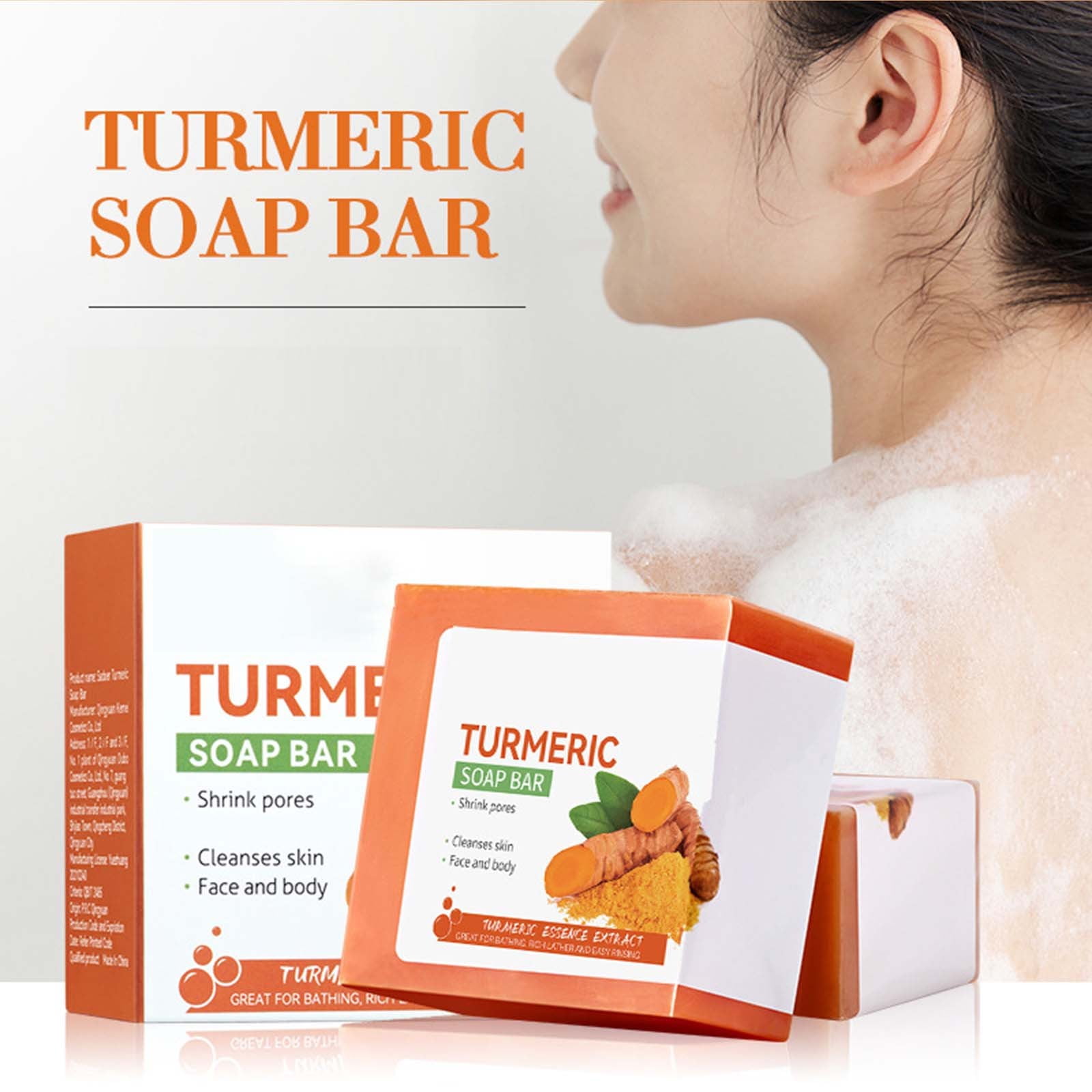 Natural Turmeric Soap for Deep Pore Cleansing,Oil Control,Resistant ...