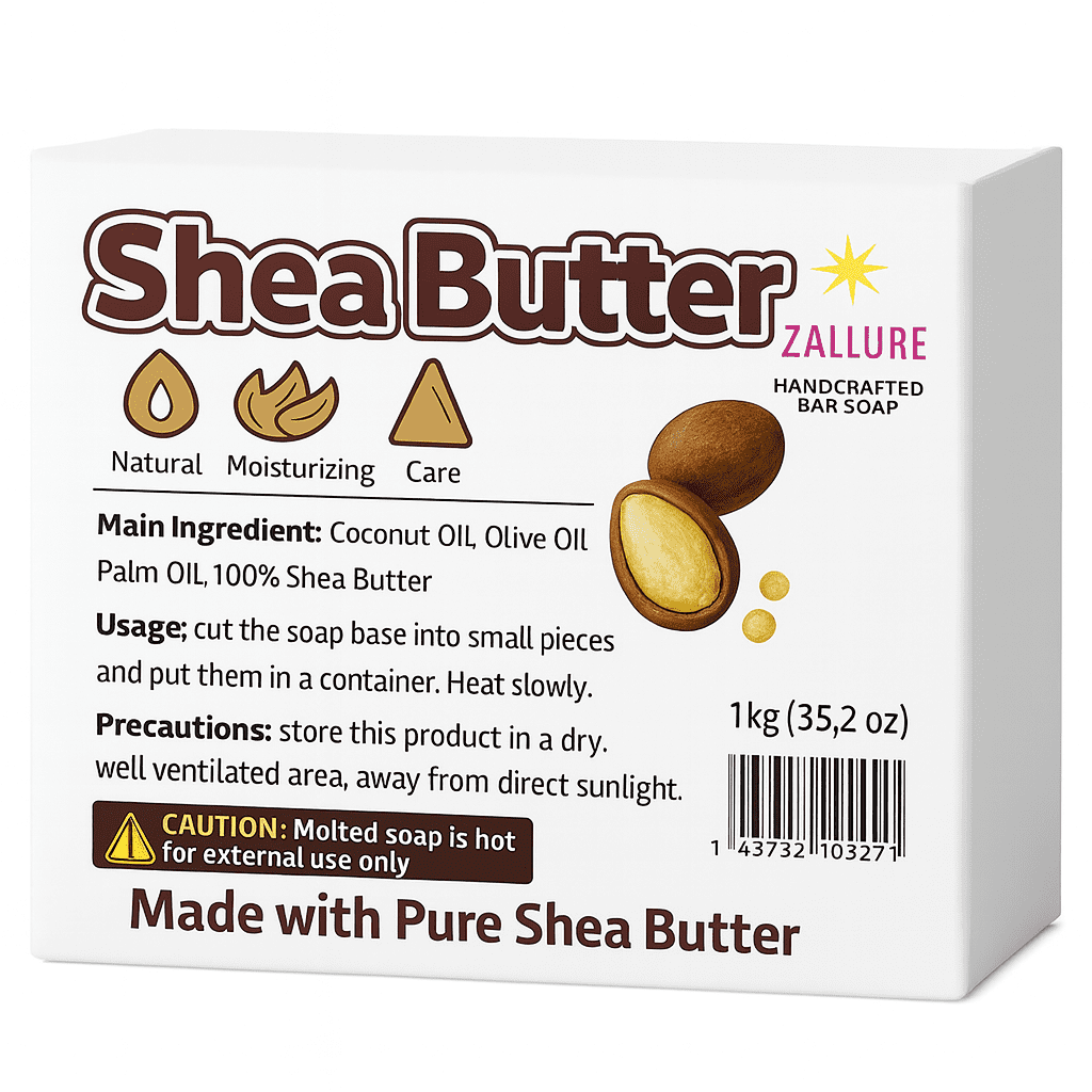 Natural Ultra-Pure Shea Butter Soap Base – Melt & Pour : 2.23 Lbs ...