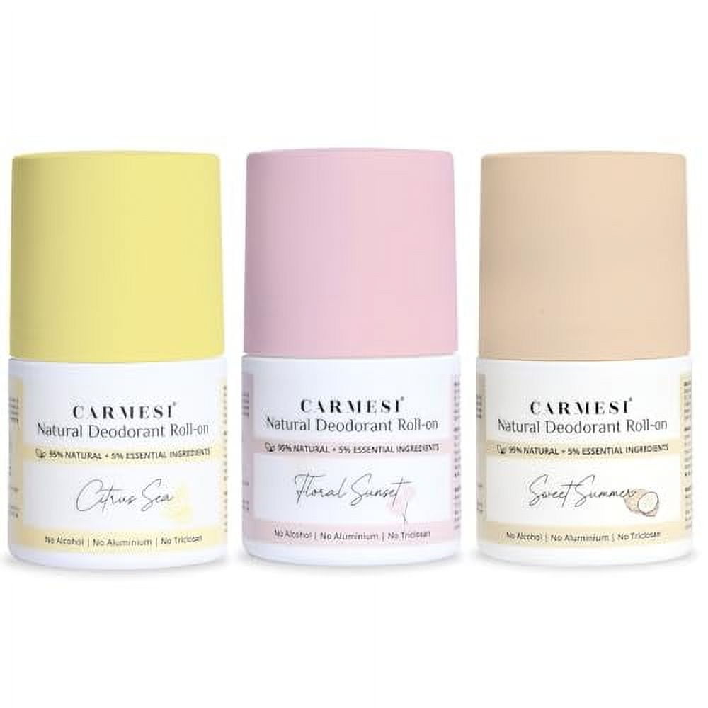 Natural Underarms Roll On Deodorant Combo (3 Piece Set) - Citrus Sea ...