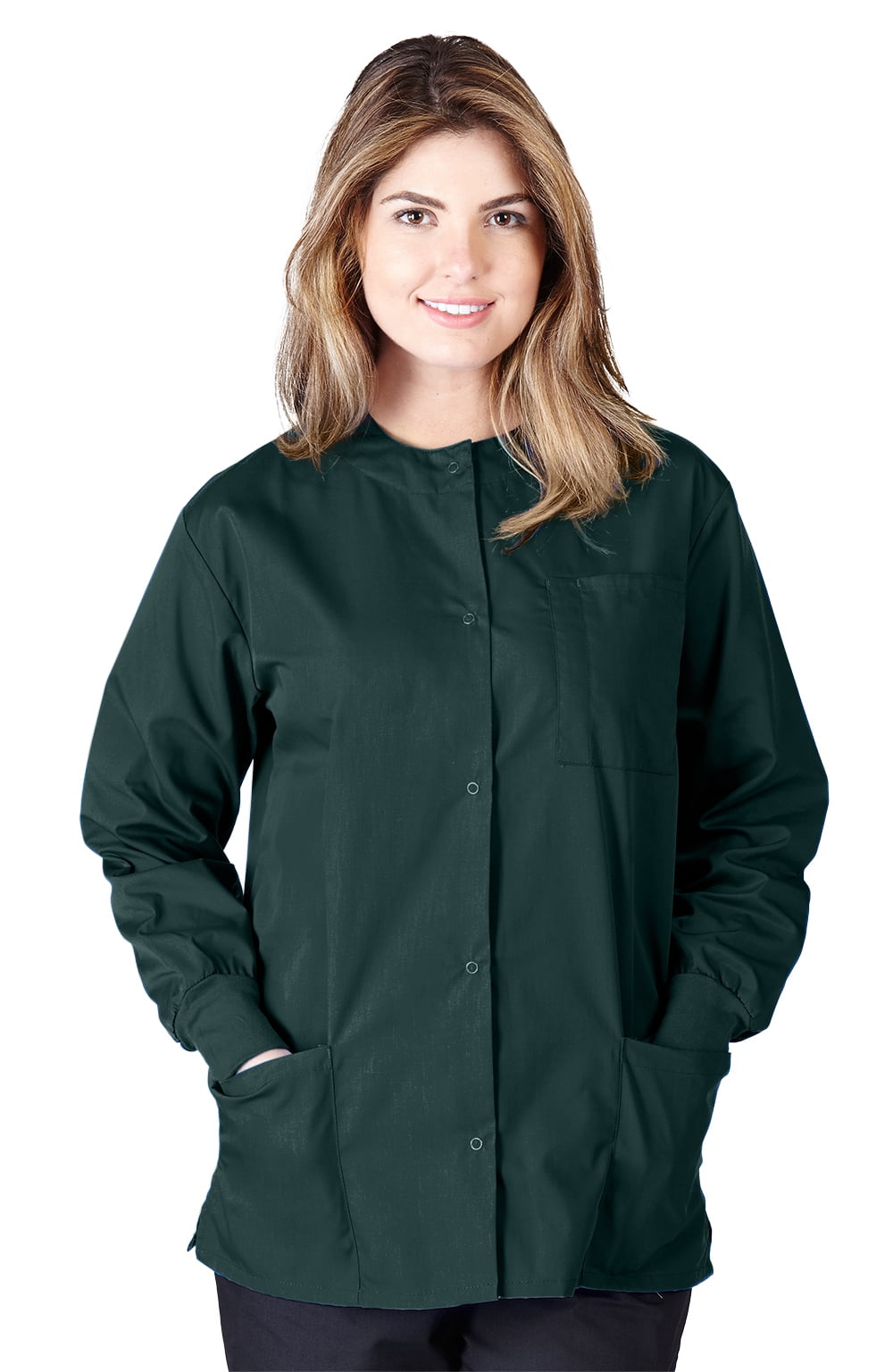 Natural Uniforms Medical Scrub Jacket G102 (Hunter Green, Large ...