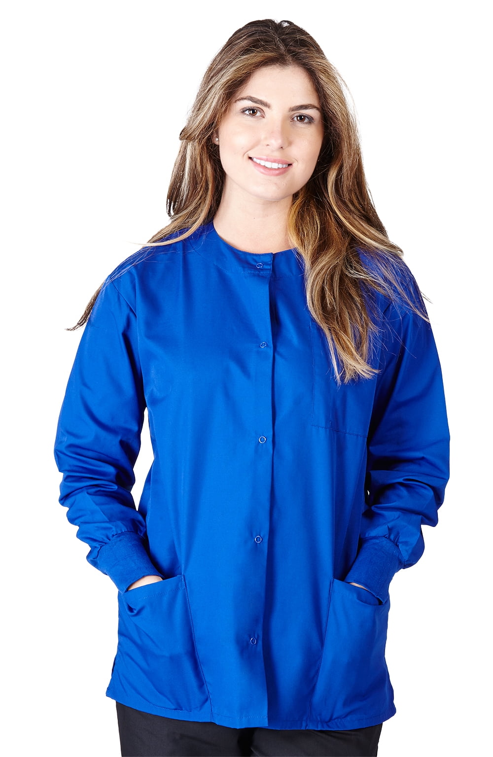 Natural Uniforms Medical Scrub Jacket G102 (Royal Blue, Medium ...