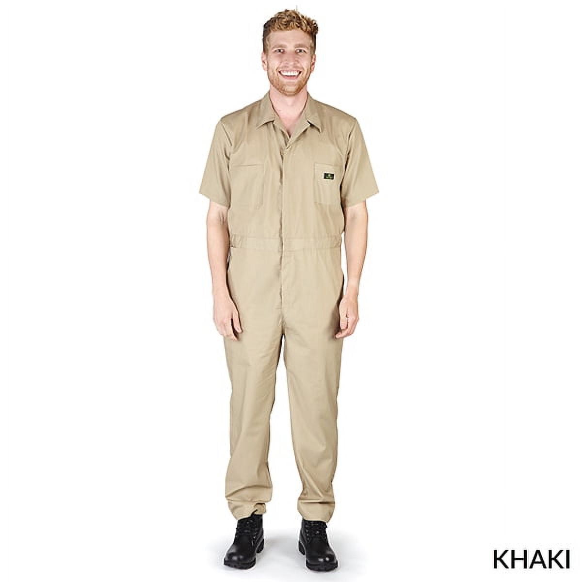 Natural Uniforms Men's Work Jumpsuit Overalls, Short Sleeve Coverall ...