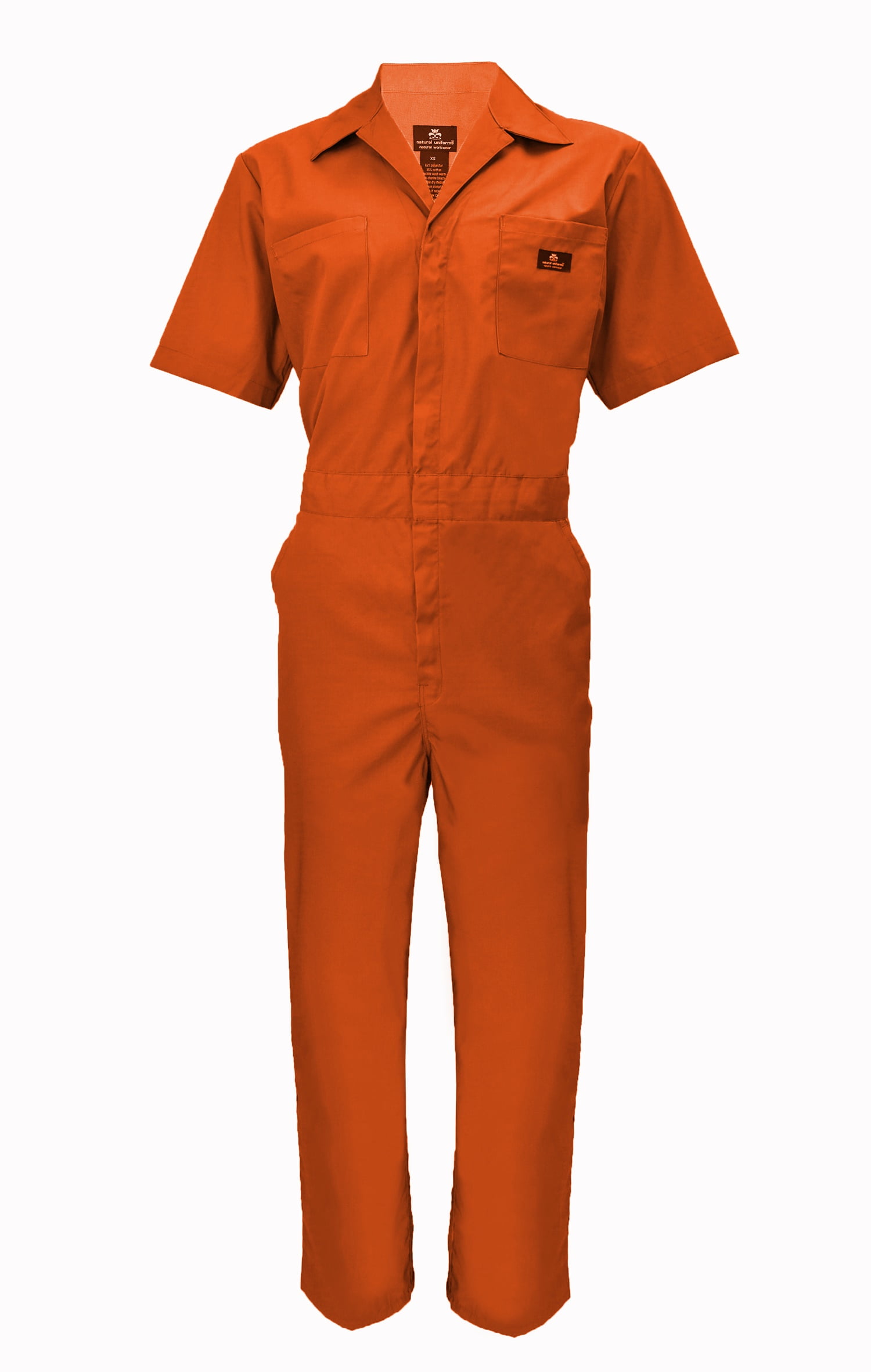 Natural Uniforms Short Sleeve Coverall 399 ( Orange, Medium ) - Walmart.com