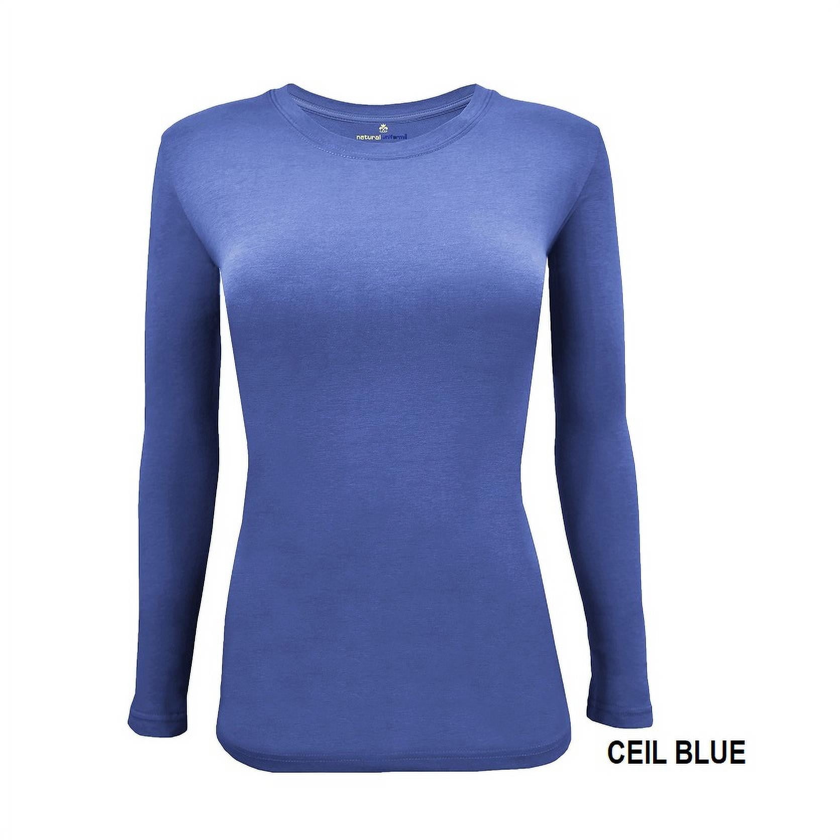 Natural Uniforms Under Scrub Tee Crew Neck Long Sleeve T-Shirt ...