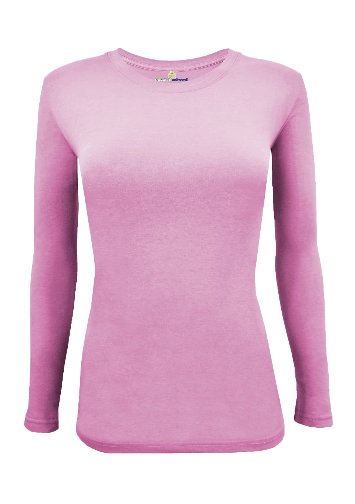 Natural Uniforms Under Scrub Tee Crew Neck Long Sleeve T-Shirt ...