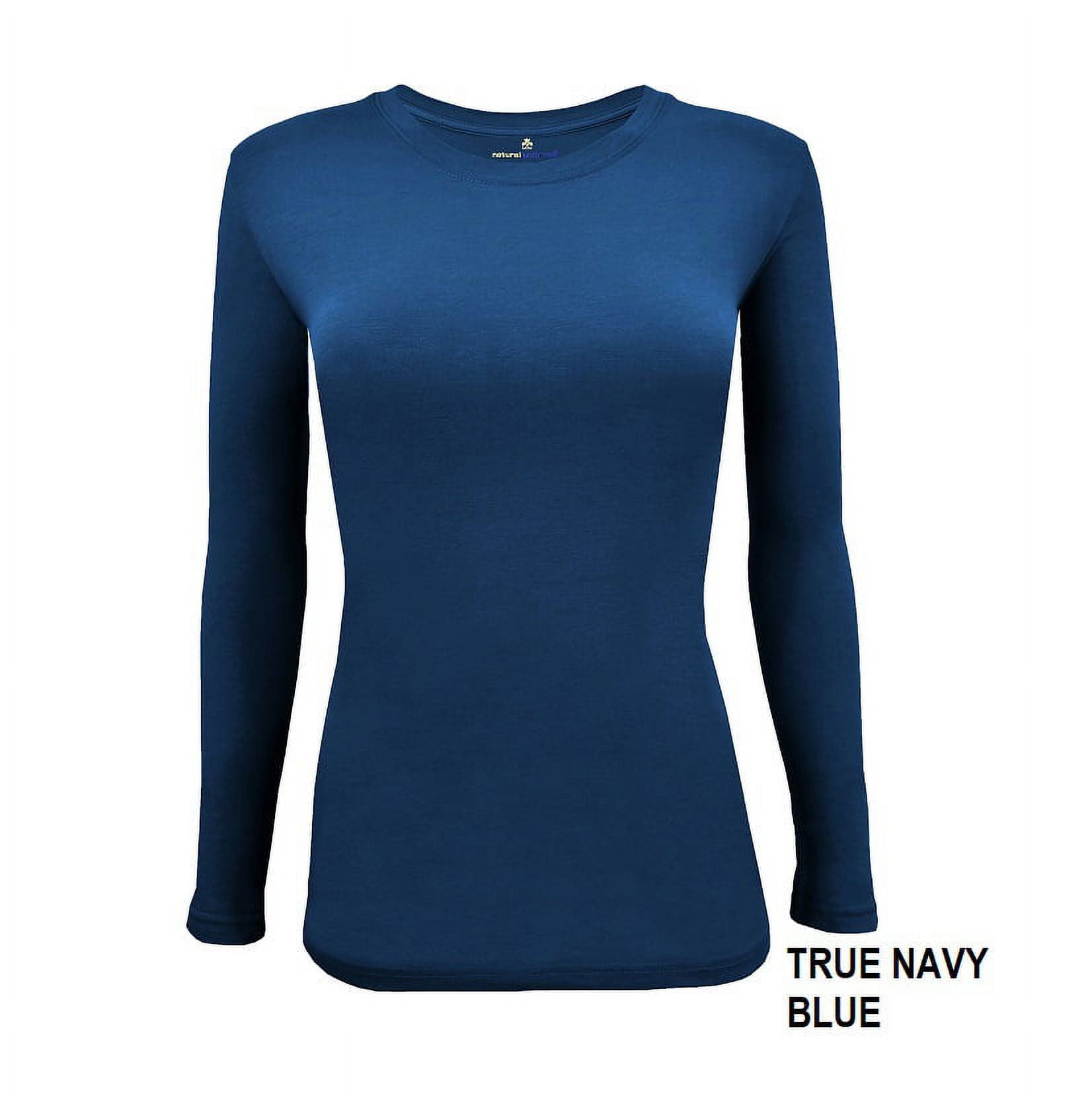 Natural Uniforms Under Scrub Tee Crew Neck Long Sleeve T-Shirt ...