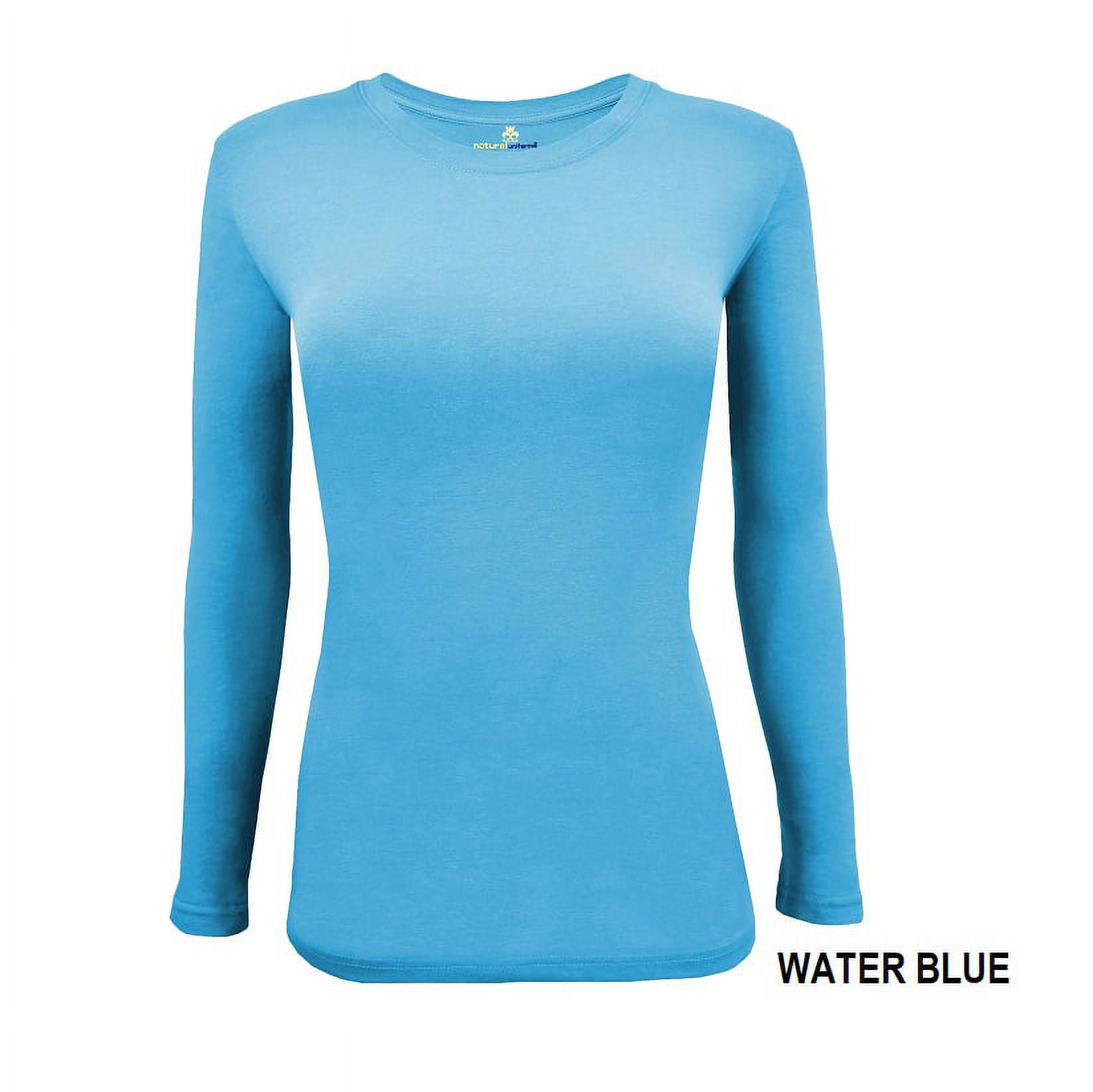 Natural Uniforms Under Scrub Tee Crew Neck Long Sleeve T-Shirt ...