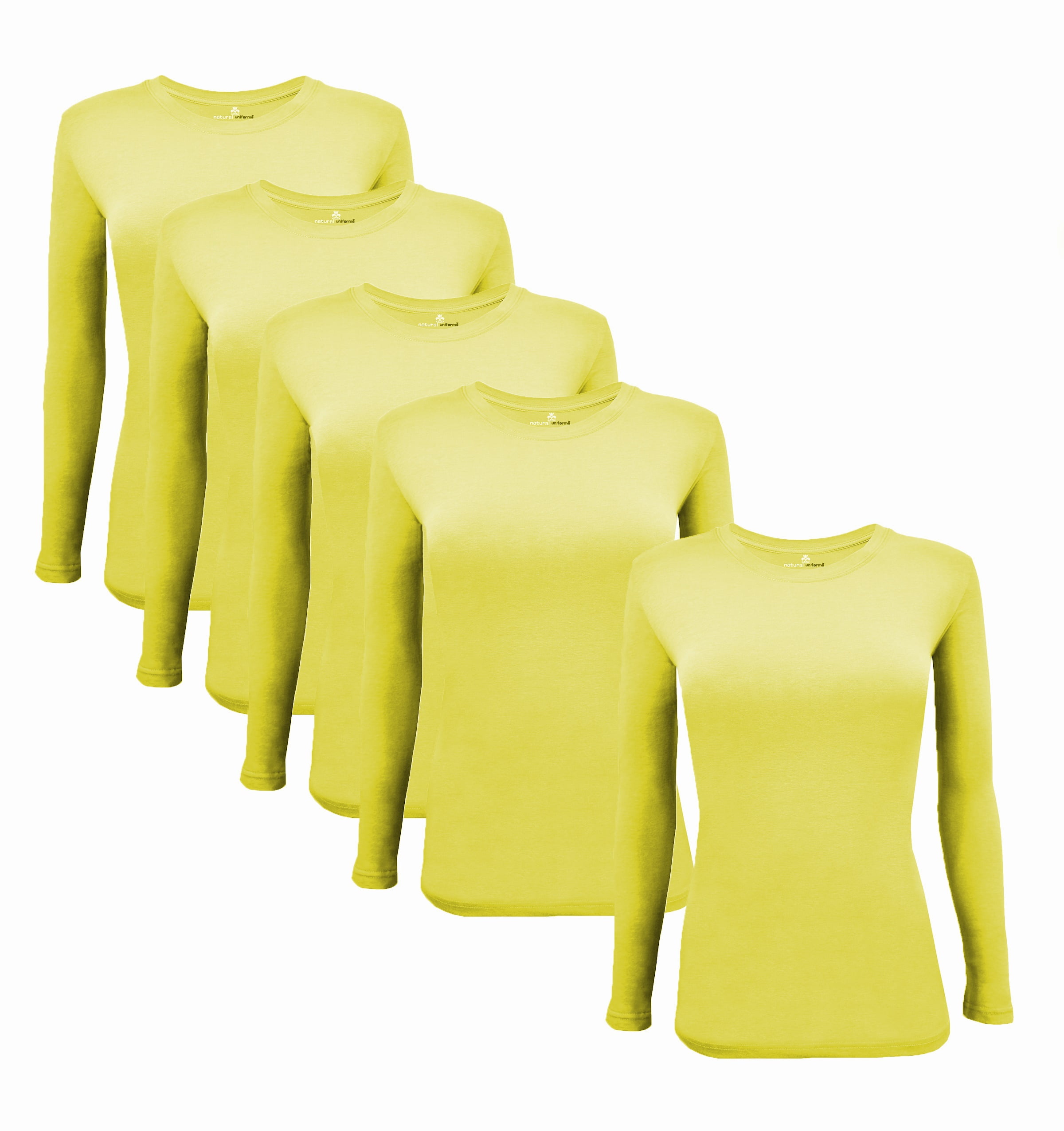 Natural Uniforms Under Scrub Tee Crew Neck Long Sleeve T-Shirt ...