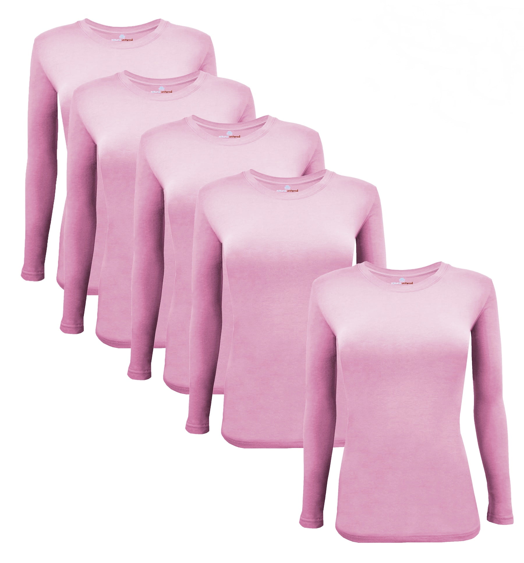 Natural Uniforms Under Scrub Tee Crew Neck Long Sleeve T-Shirt ...