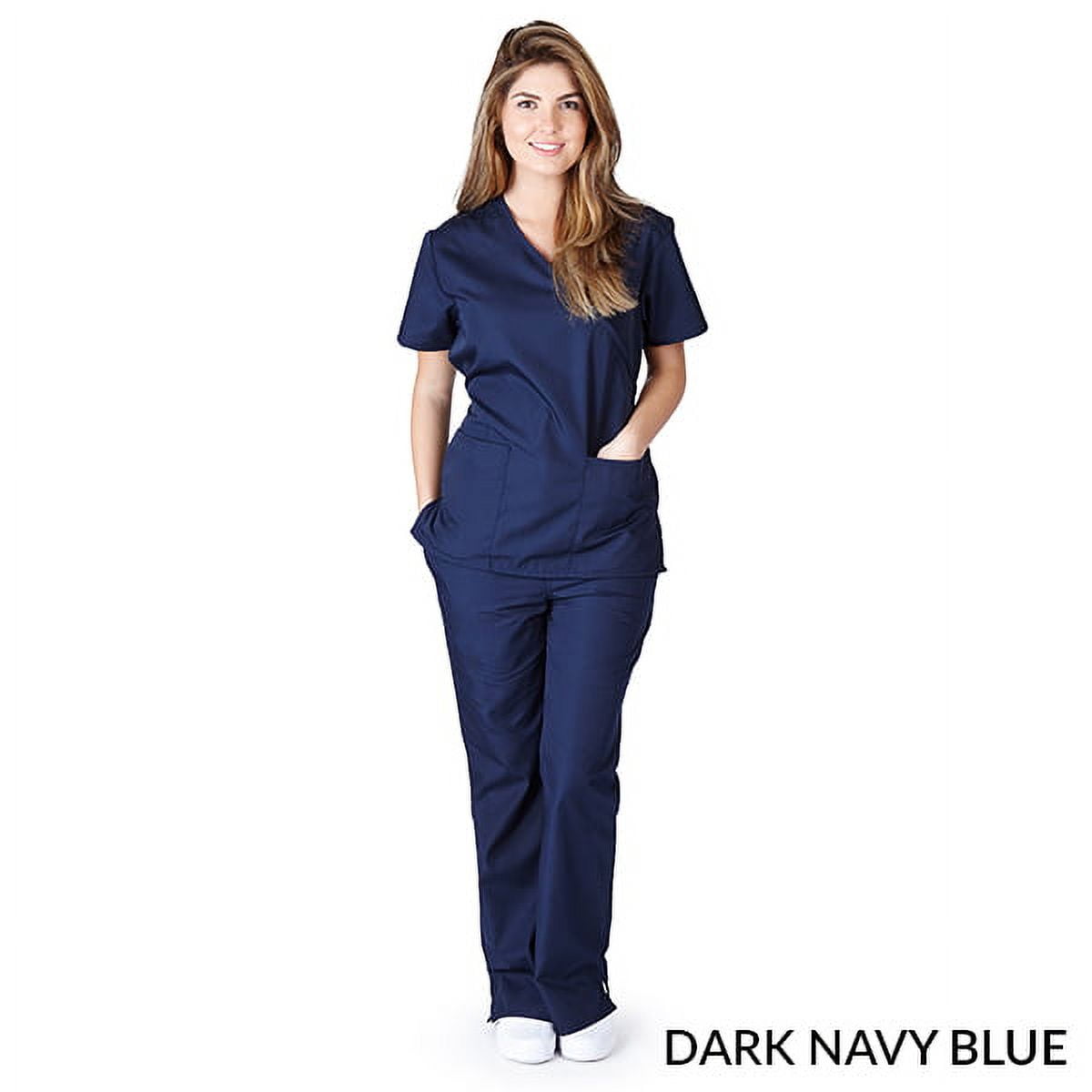 Natural Uniforms Women's Mock Wrap Tie Back Scrub Set, Style MM001 ...