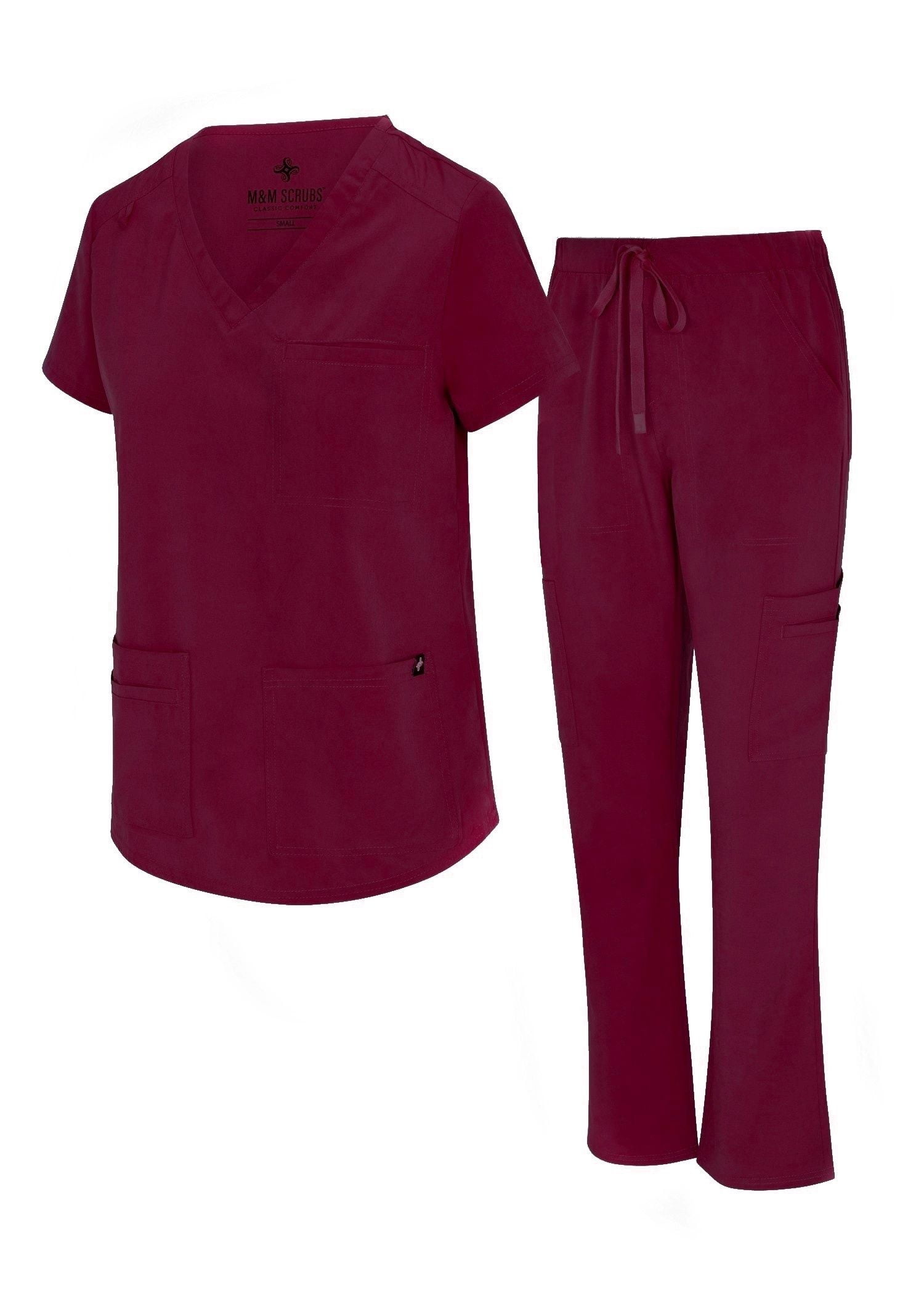 Natural Uniforms Womens Cargo Scrub Set 11 Pocket Cool Stretch Medical ...