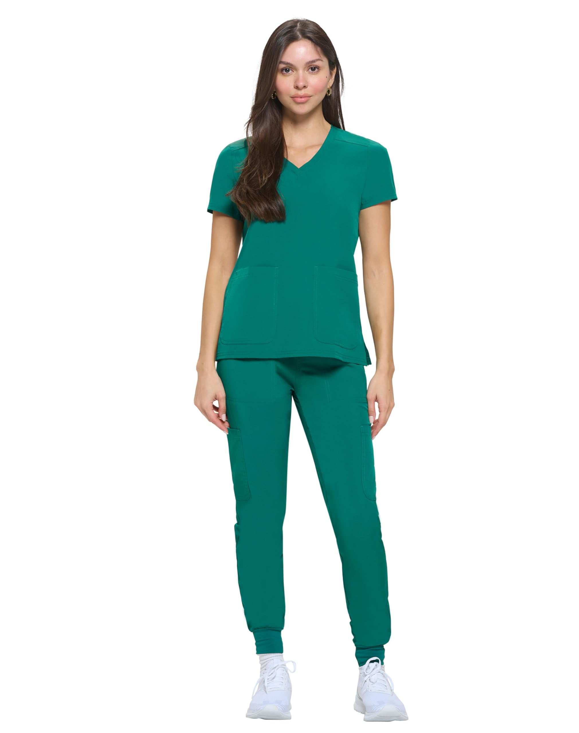 Natural Uniforms Womens Essential Cool Stretch Jogger Scrub Set (Medium ...