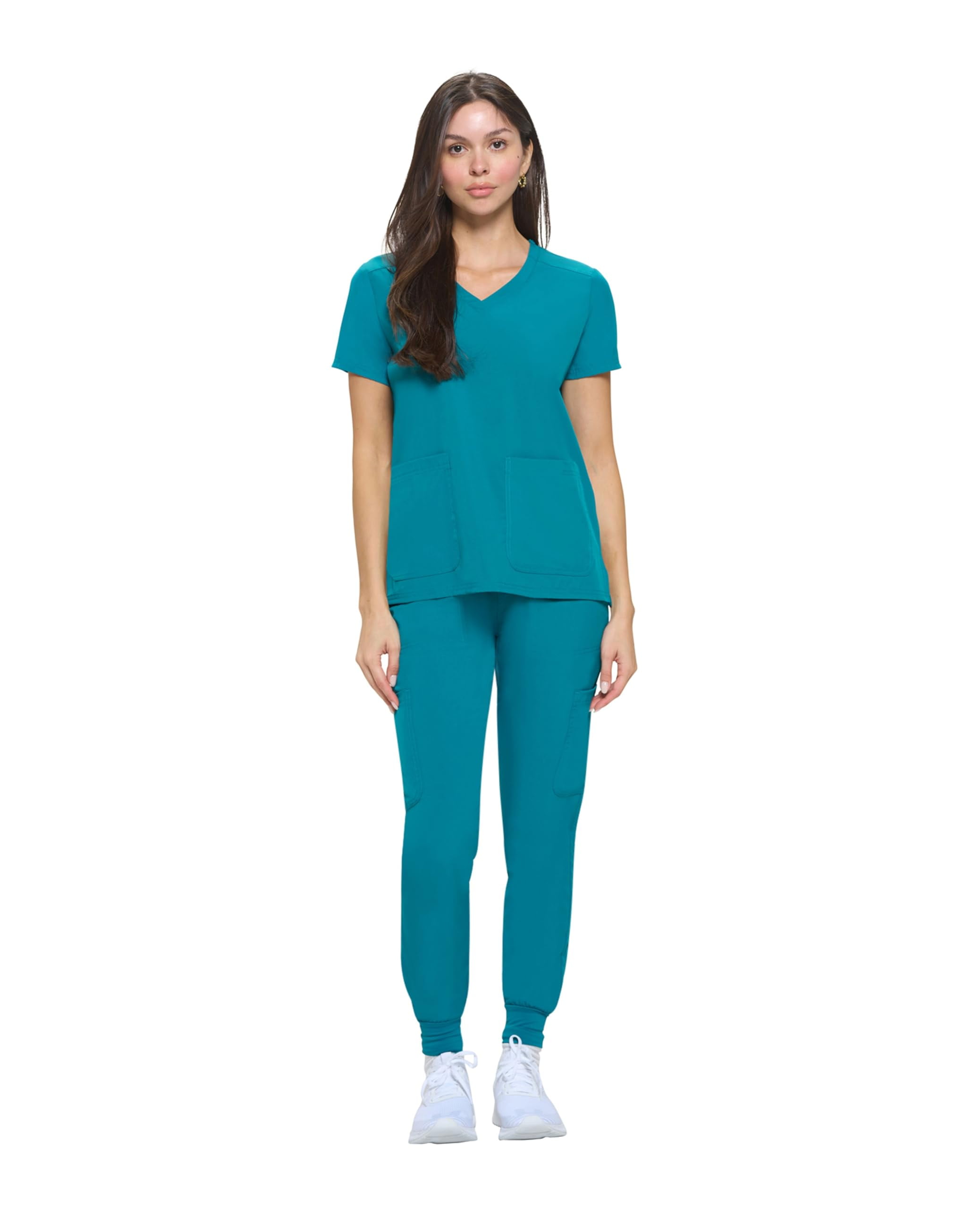 Natural Uniforms Womens Essential Cool Stretch Jogger Scrub Set (X ...