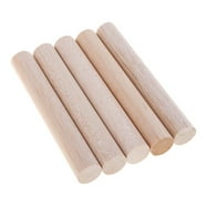 100 Pieces Round Natural Balsa Wood Wooden Sticks Dowel Rod for Model ...