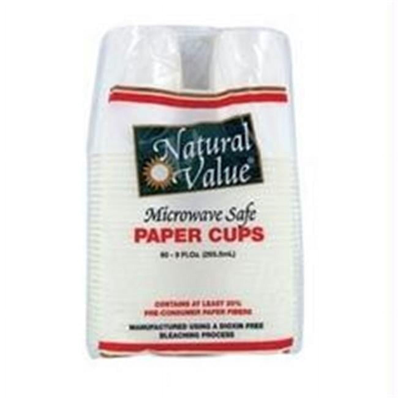 Natural Value Natural Value Recycled Paper Cups -12x60cnt - Walmart.com