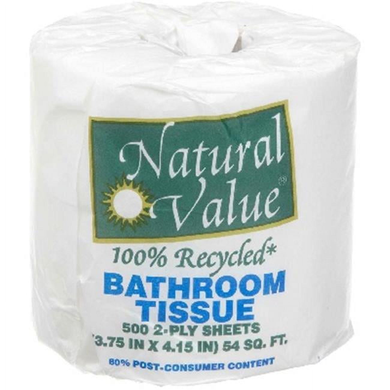 Natural Value Sustainable Bath Tissue - Case of 48 - Walmart Business ...