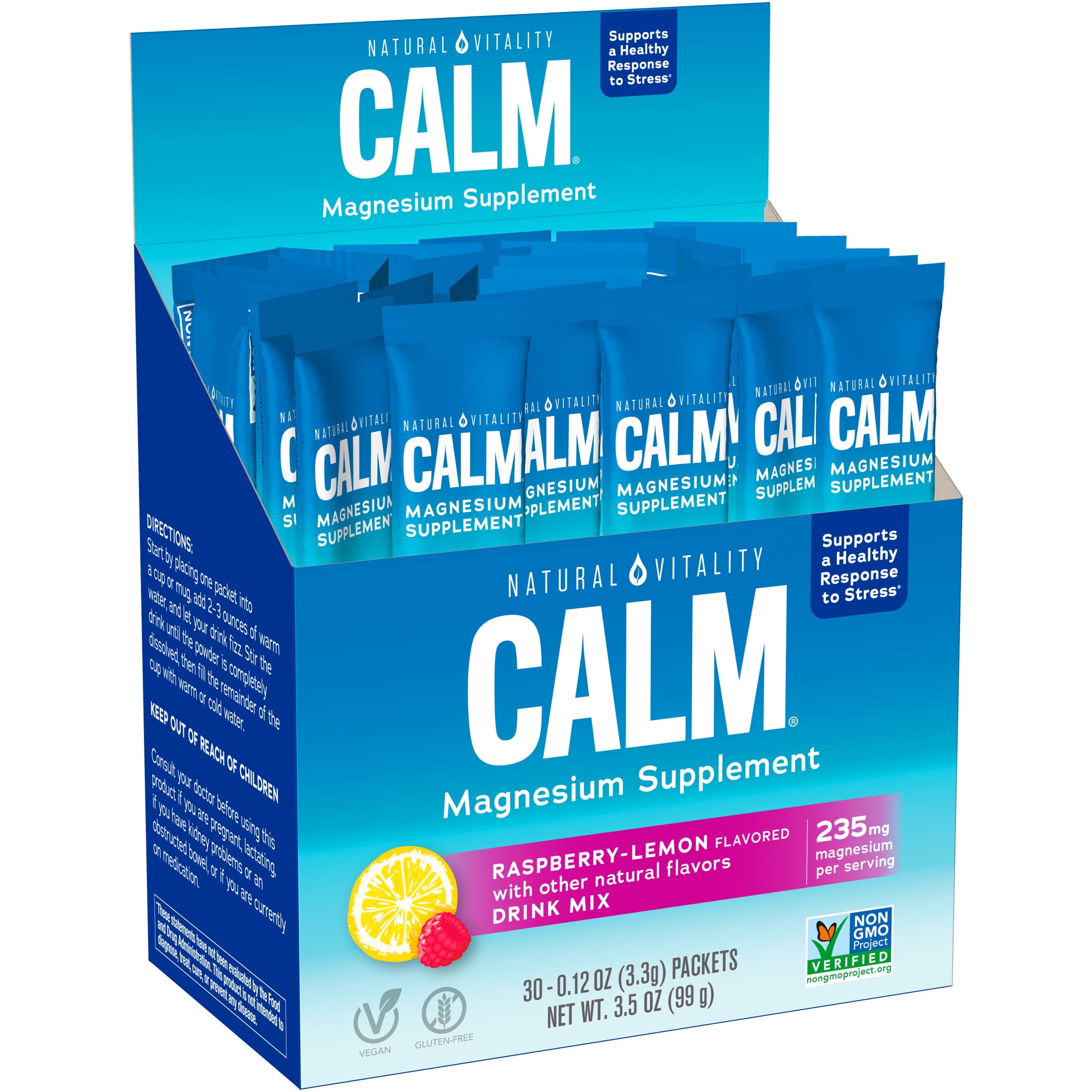 Natural Vitality CALM Magnesium Powder Supplement for Stress Relief ...