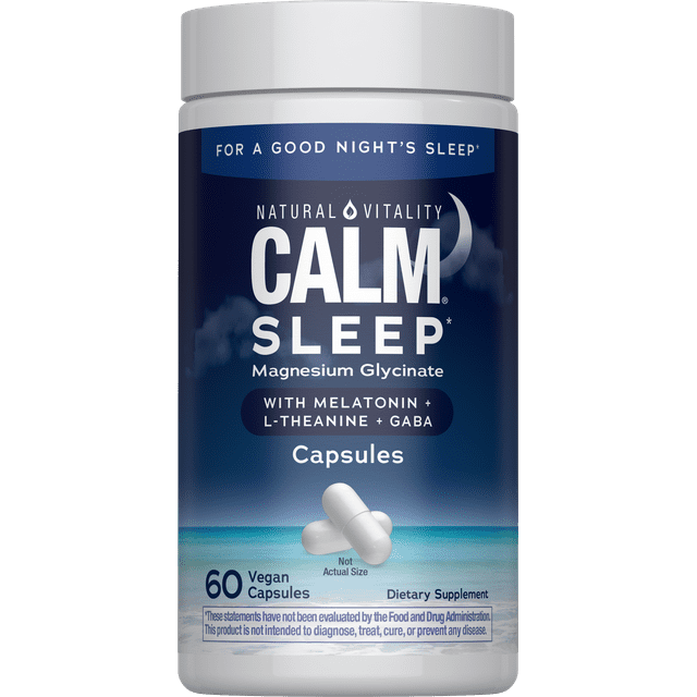 Natural Vitality CALM, Relaxing Sleep Aid Supplement with Magnesium ...