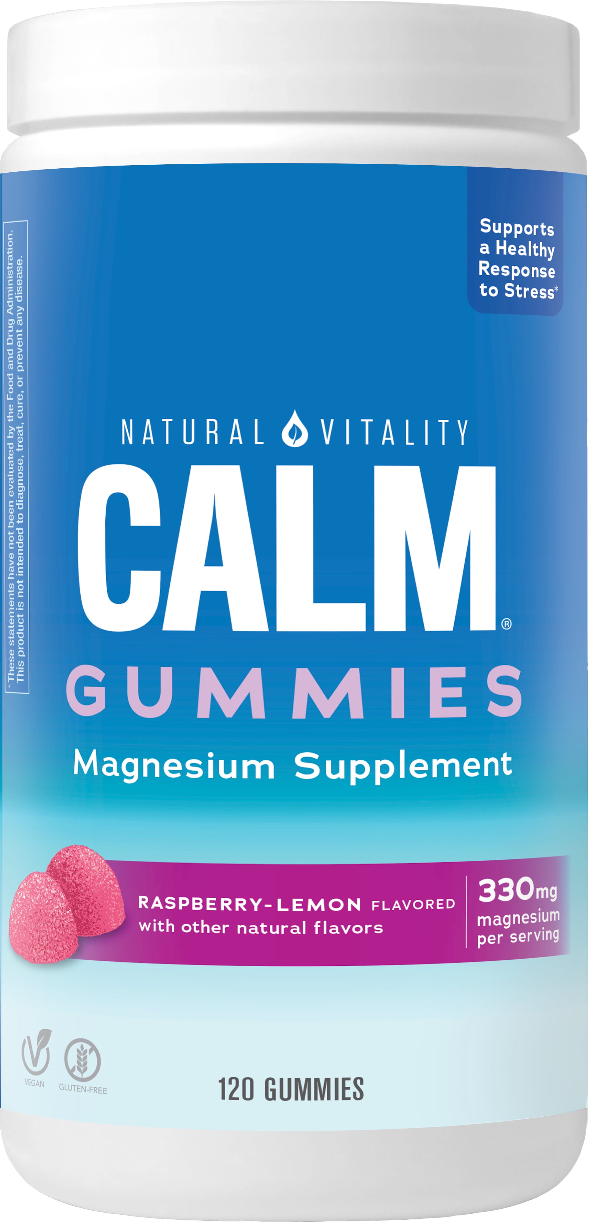 Natural Vitality Calm Magnesium Citrate Gummies, Stress Relief ...