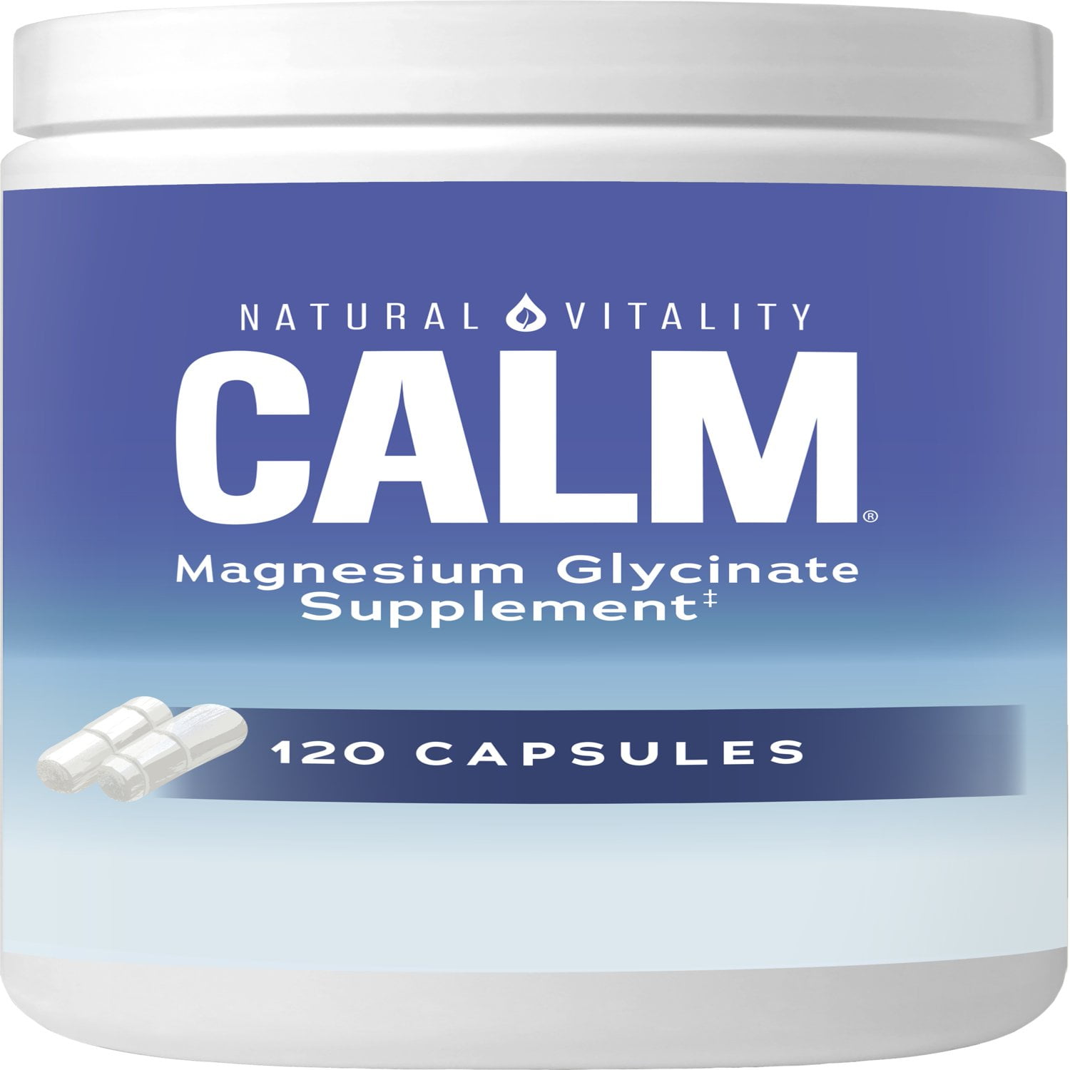 Natural Vitality Calm Magnesium Supplement Capsules, 325 mg, 120 Count ...