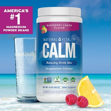 Natural Vitality Calm Magnesium Citrate Powder 20 Ounces for Relaxation ...