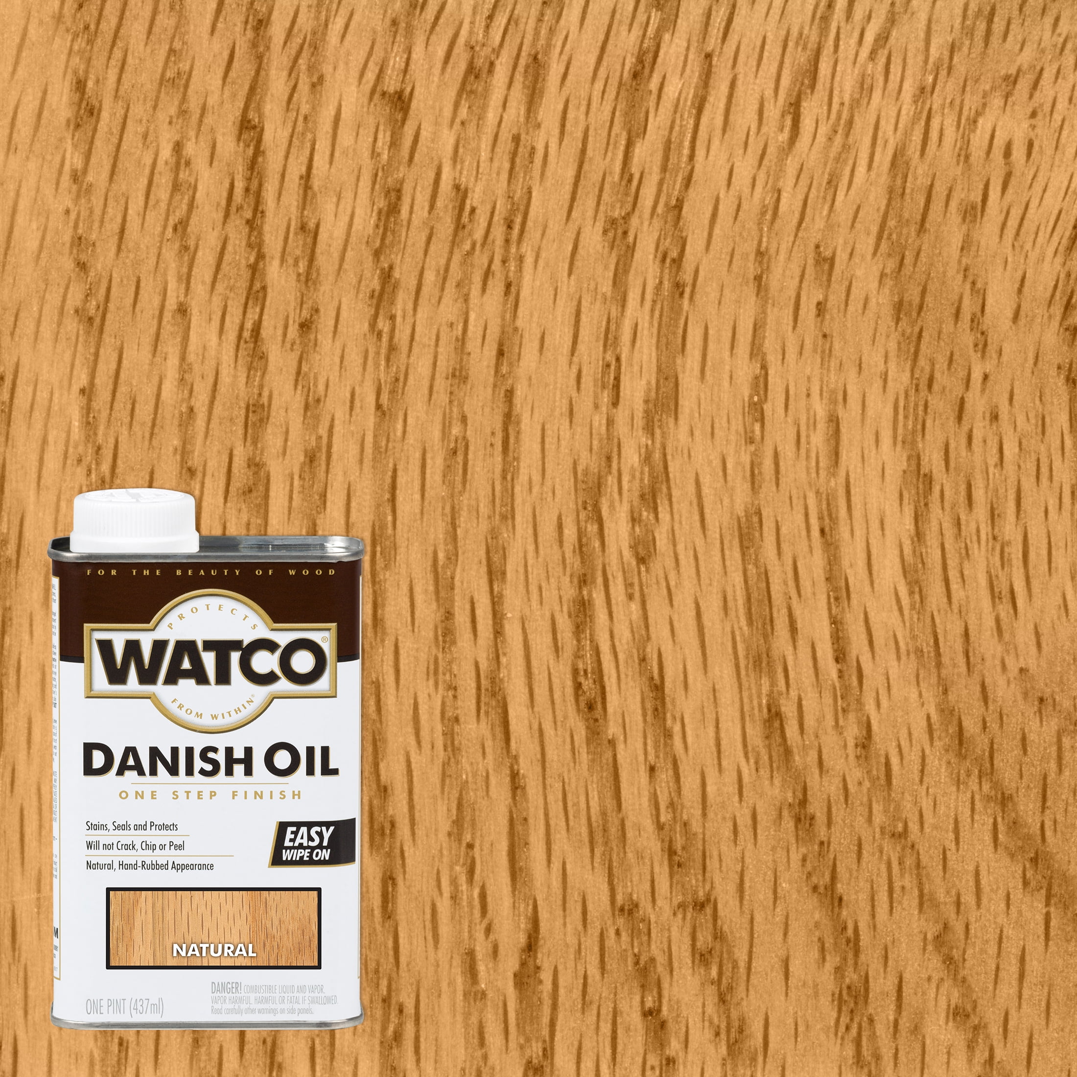 Natural, Watco Danish Oil - 65751, Pint - Walmart.com