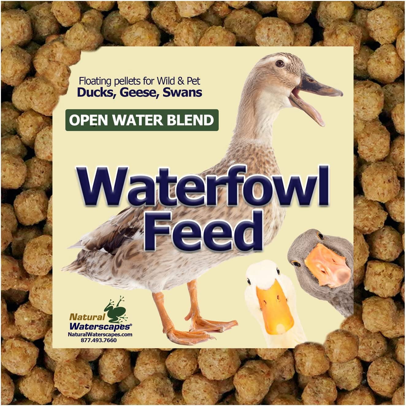 Natural Waterscapes Waterfowl Feed Open Water Diet 40 lb | for Feeding ...
