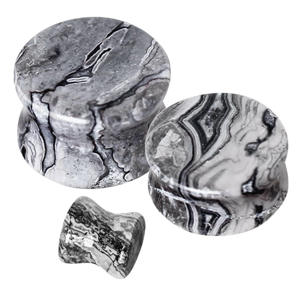 Natural Wave Jasper Stone Saddle Plug - Walmart.com