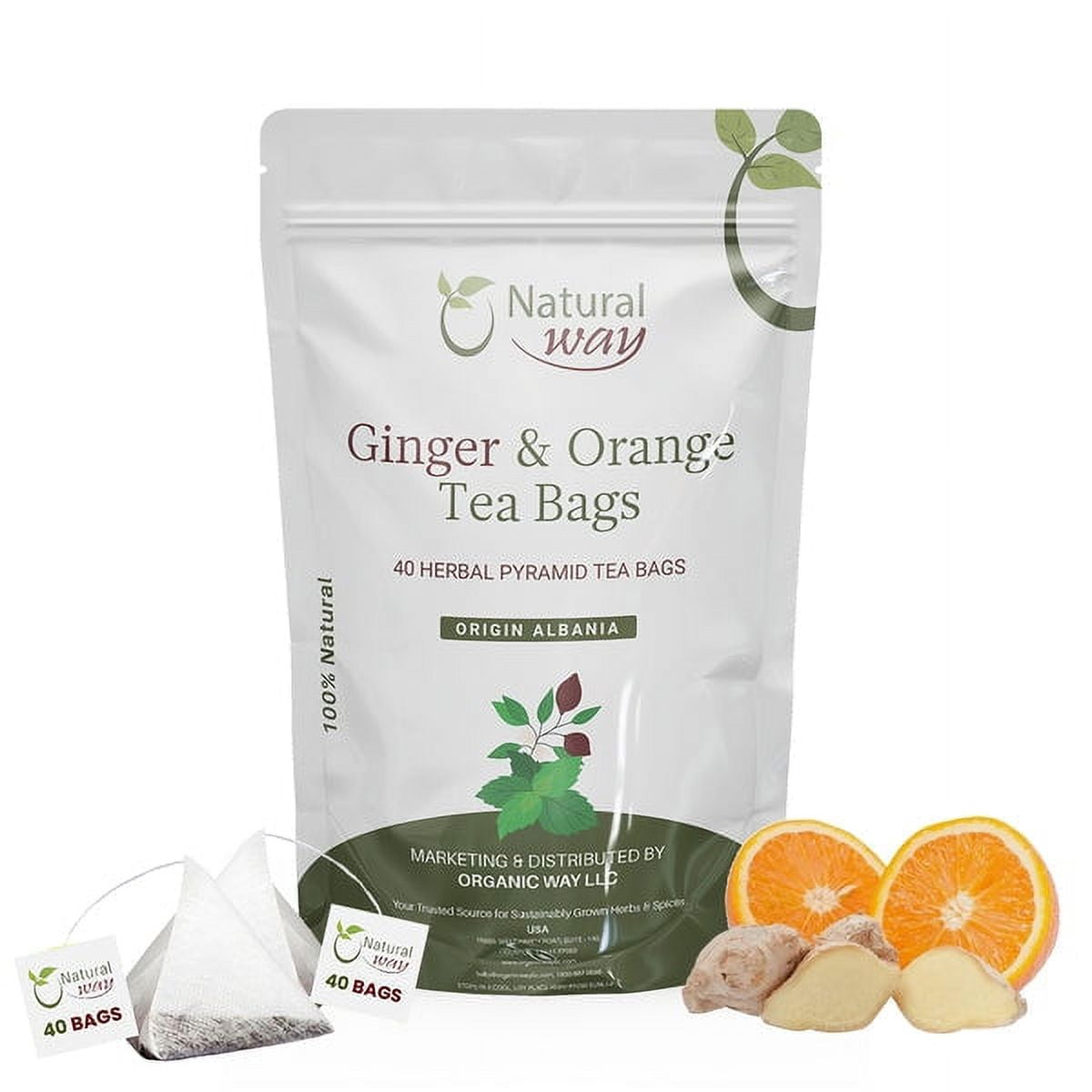 Natural Way Natural Ginger & Orange Tea | Natural Ginger Tea Bag ...