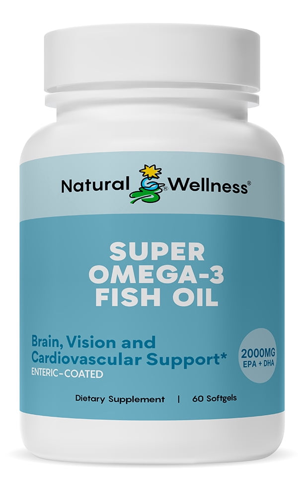 Natural Wellness Super Omega-3 Fish Oil - Harvested From the Best Fish ...