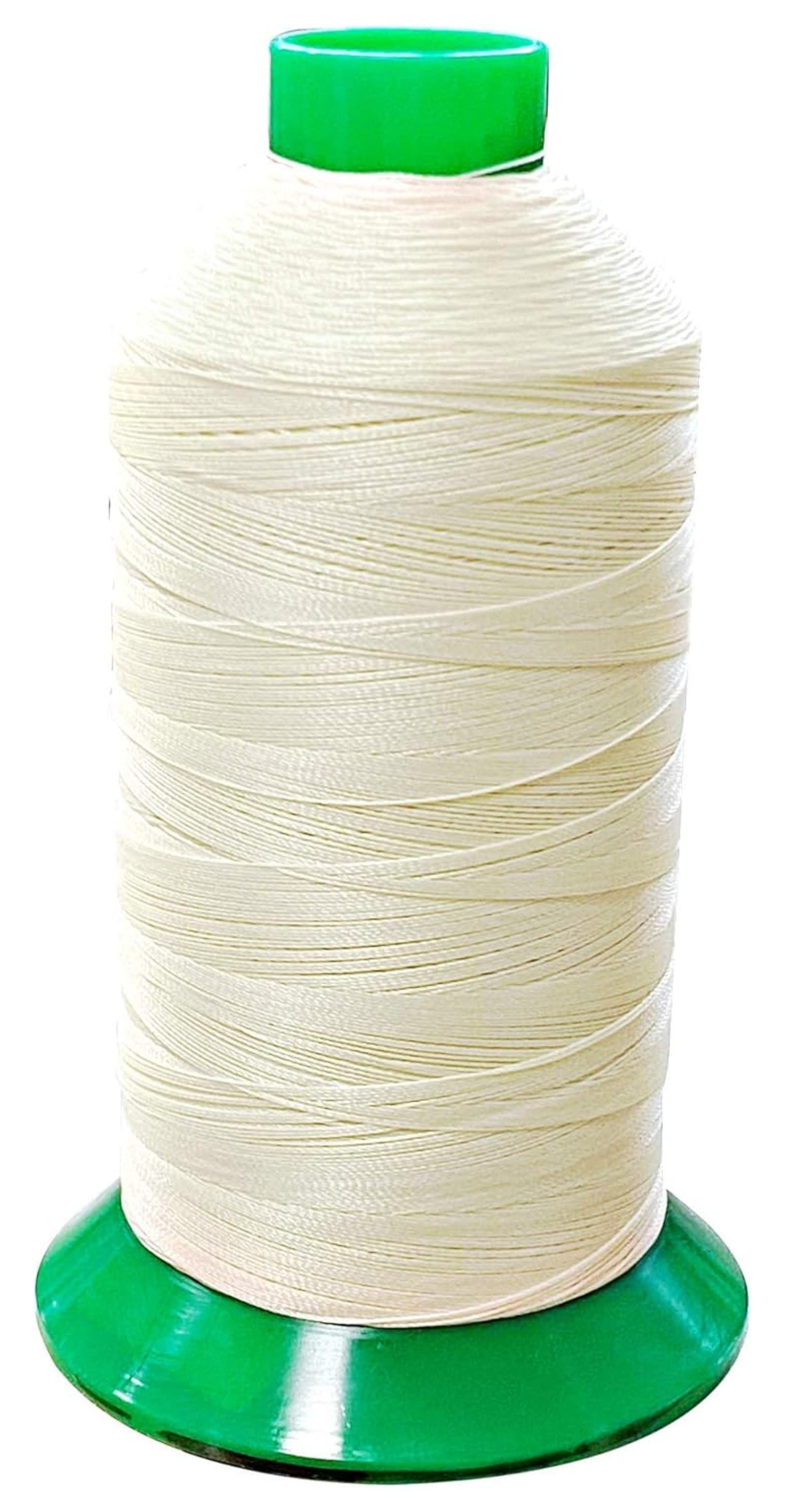Natural/White UVR Bonded Polyester Upholstery Thread T-90 Outdoor ...