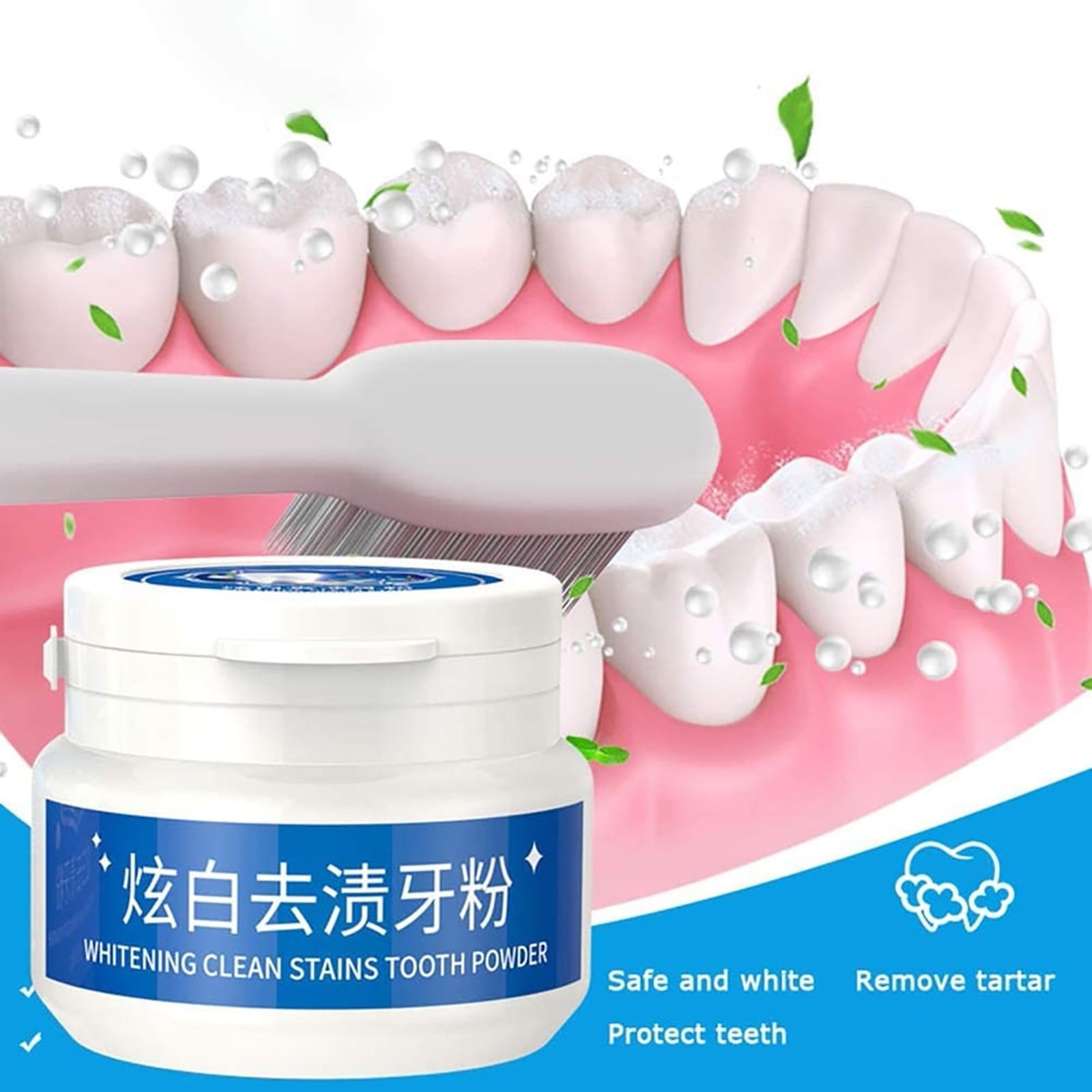 Natural Whitening Tooth Powder for Stain Removal, Fresh Breath, and ...
