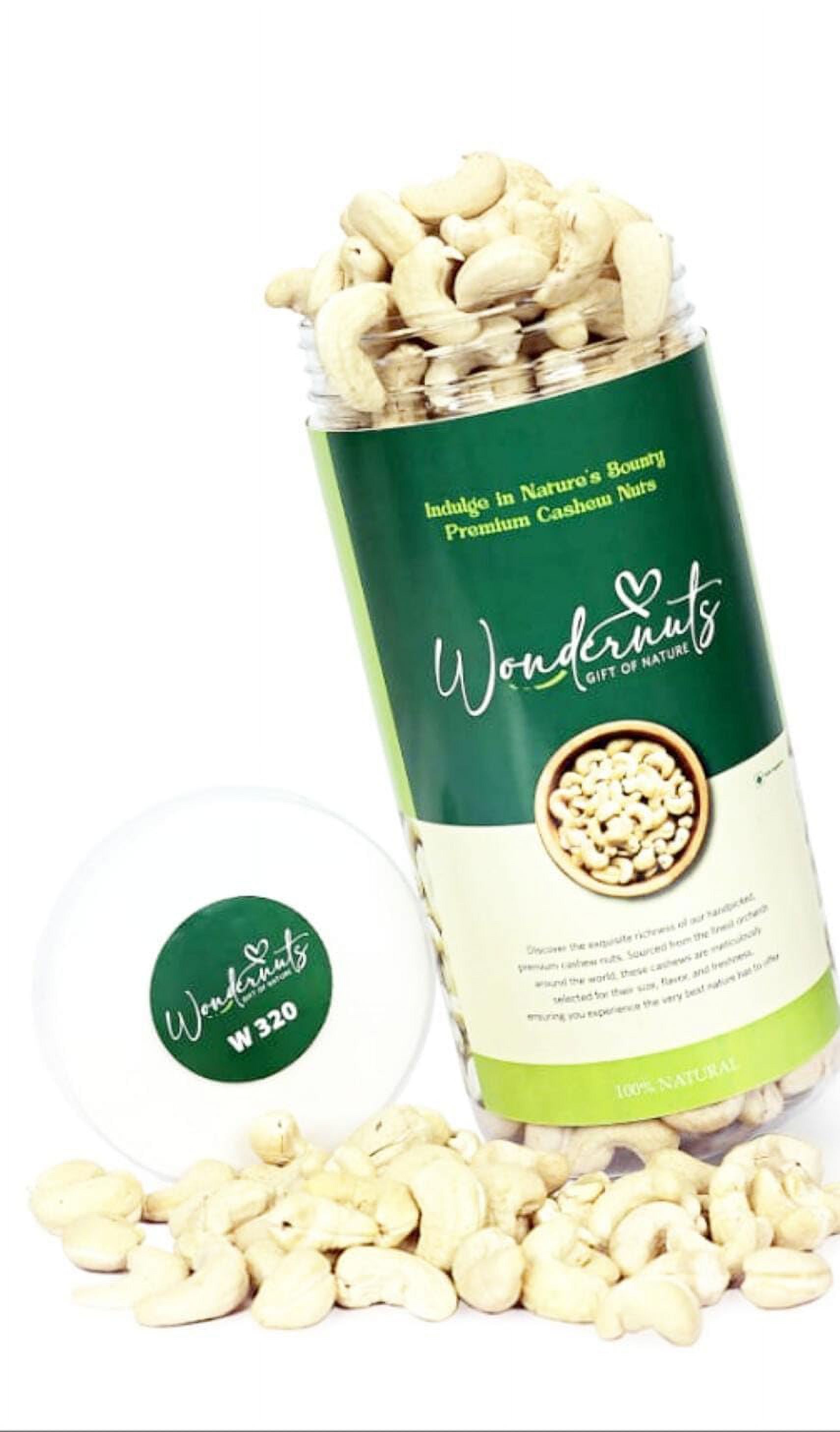 Natural Whole Cashew Nuts By Wondernuts 500gm, | Whole Crunchy Cashews ...