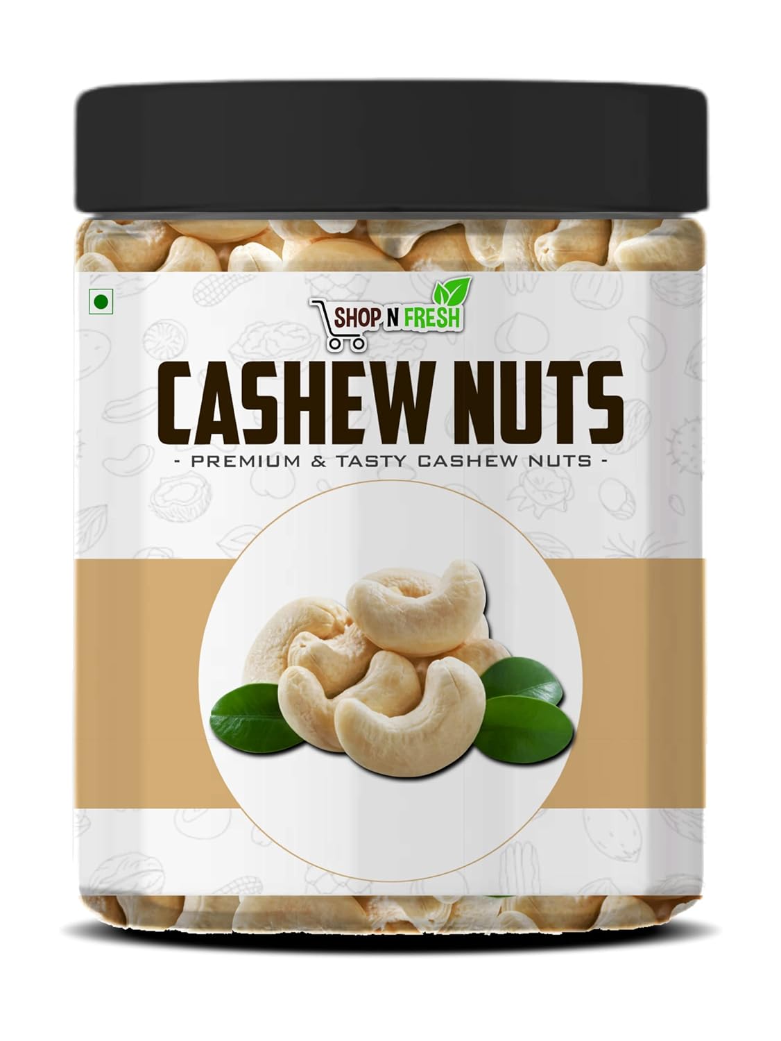 Natural Whole Raw Cashew Kaju Nuts Jar Pack By Shop N Fresh 200gm ...