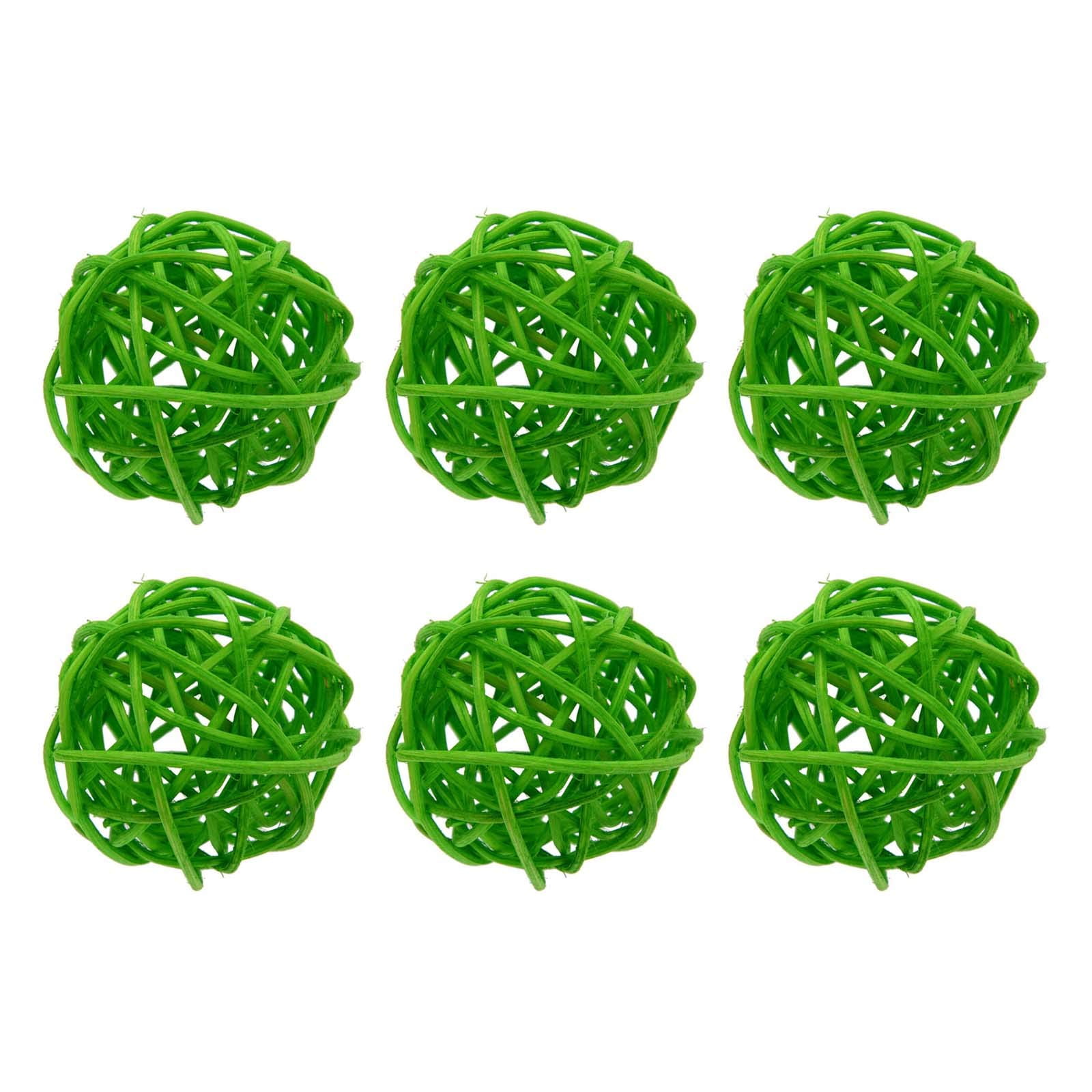 Natural Wicker Rattan Balls DIY Craft Vase Filler Hanging Balls ...