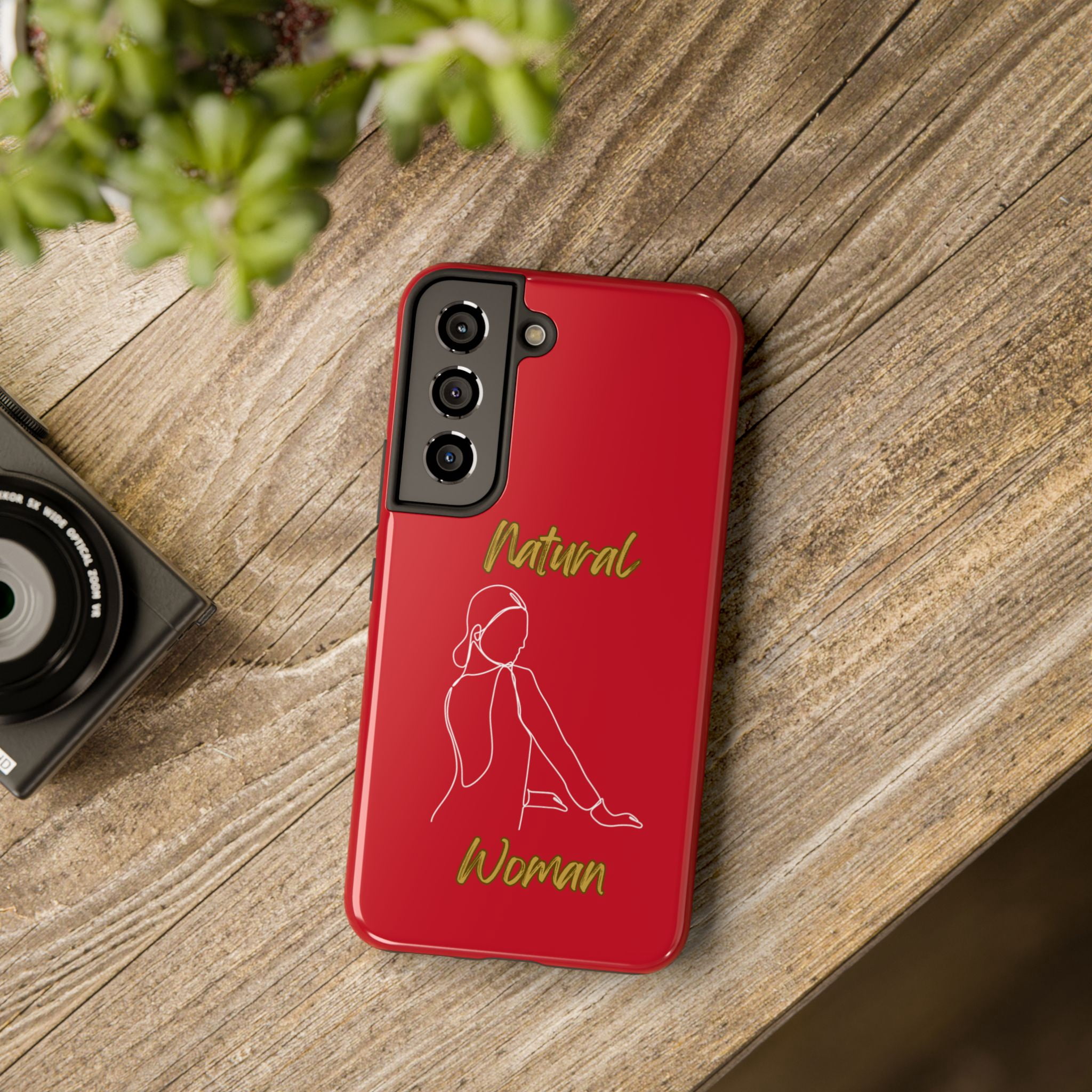 Natural Woman Hands Free (WL)Tough Phone Cases DARK RED - Walmart.com