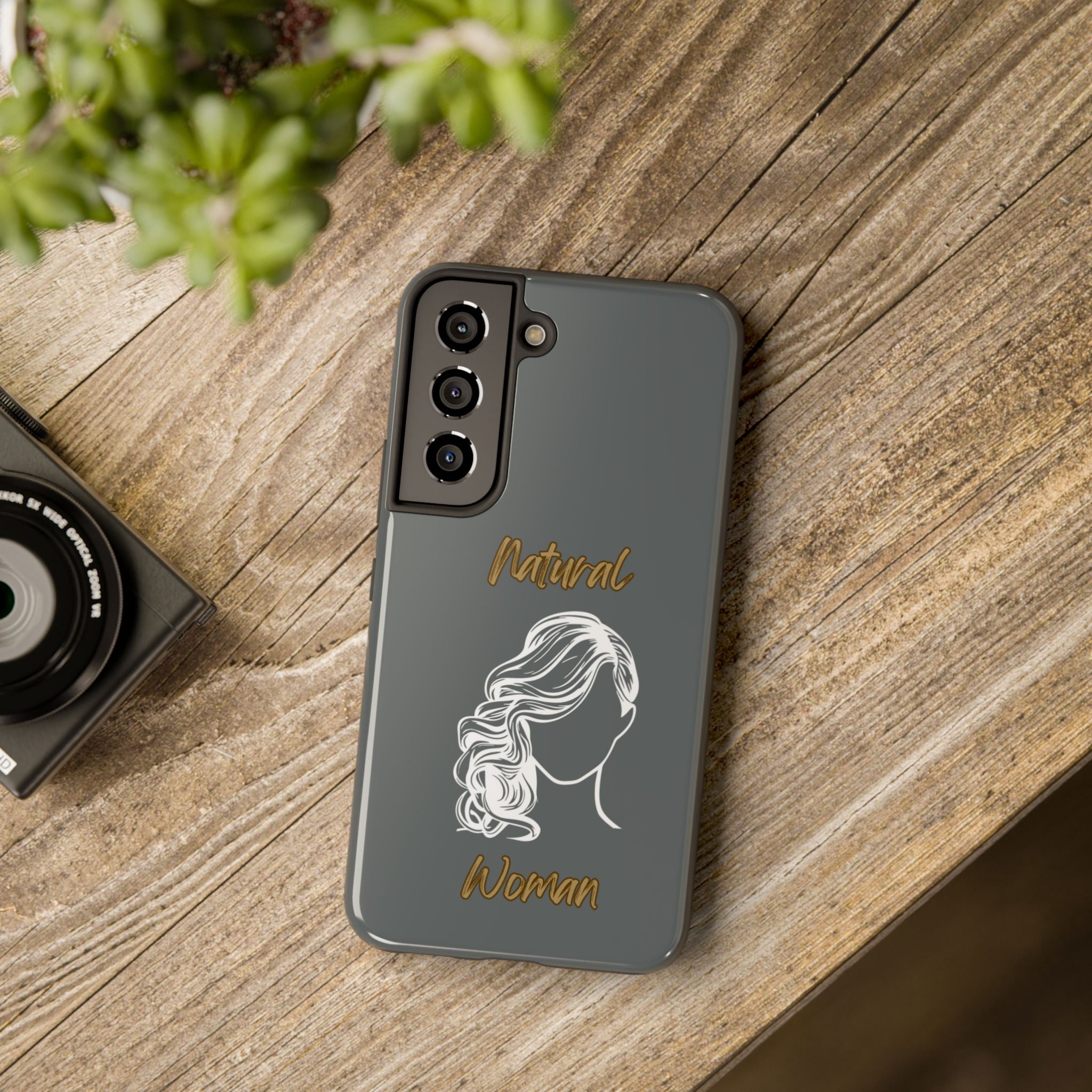 Natural Woman Long Curl (WL)Tough Phone Cases DARK GREY - Walmart.com